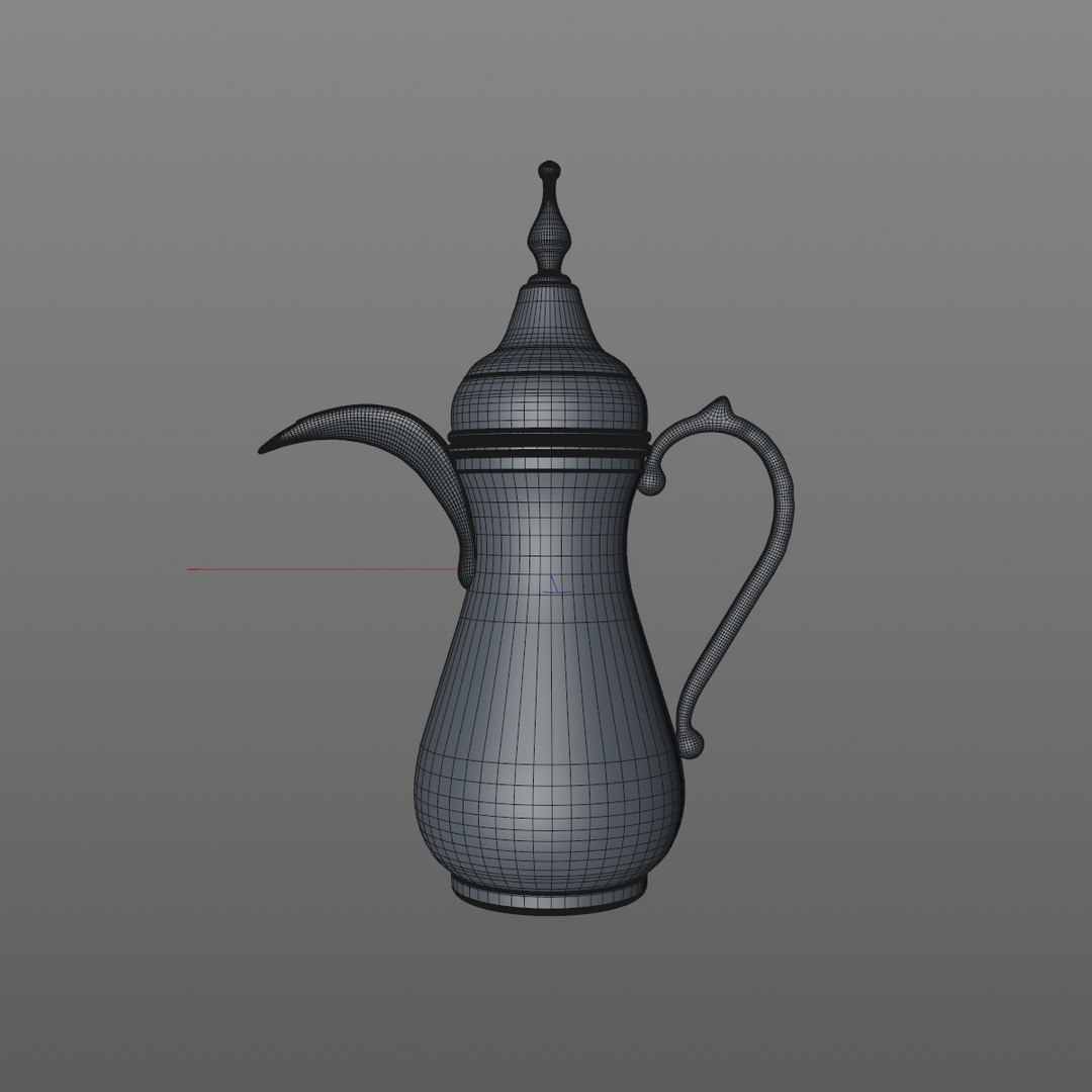 Arabic Dallah Coffee Pot 3D Model - TurboSquid 1579556