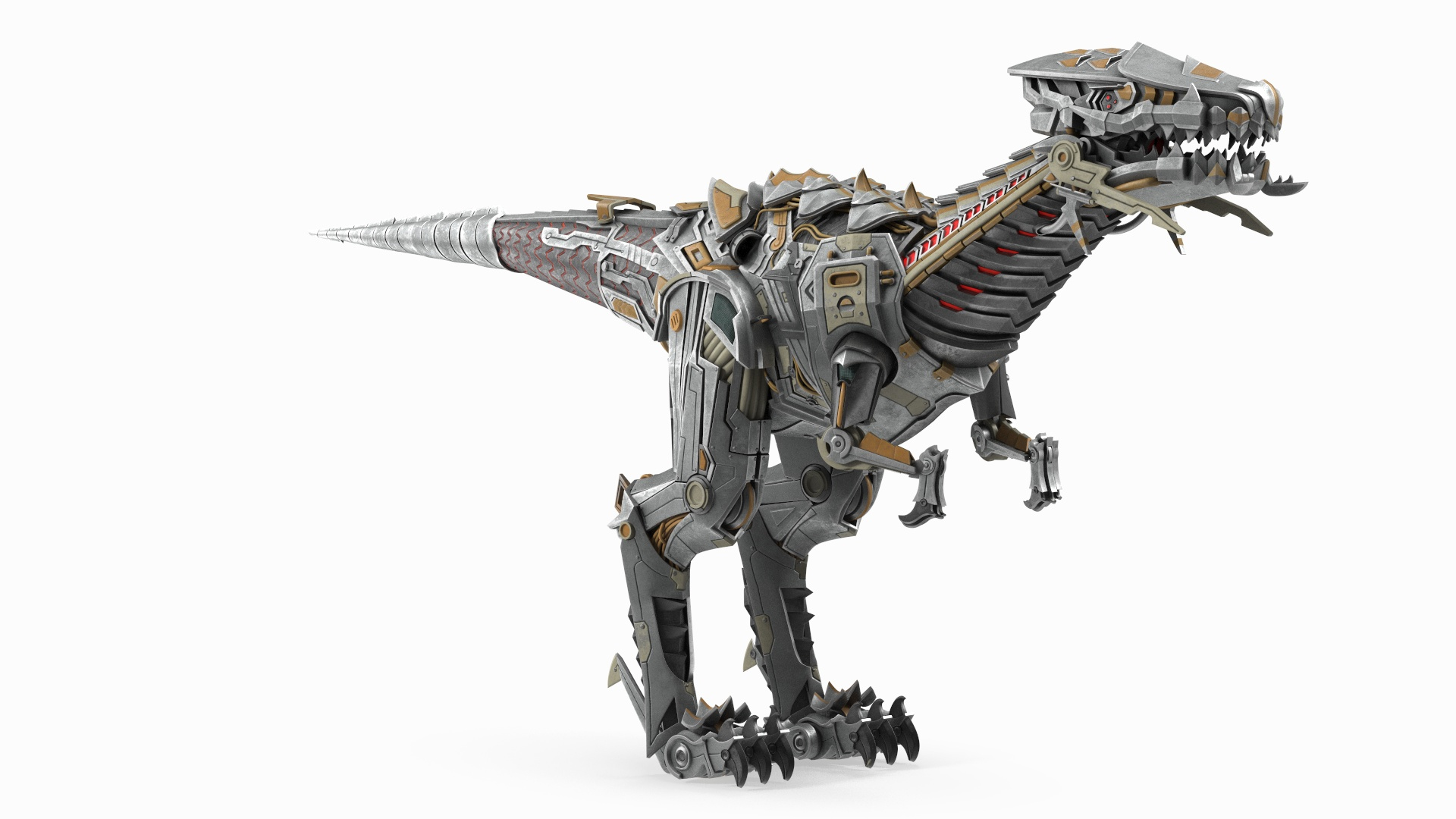 3D Robotic Dinosaur Rigged - TurboSquid 2247273