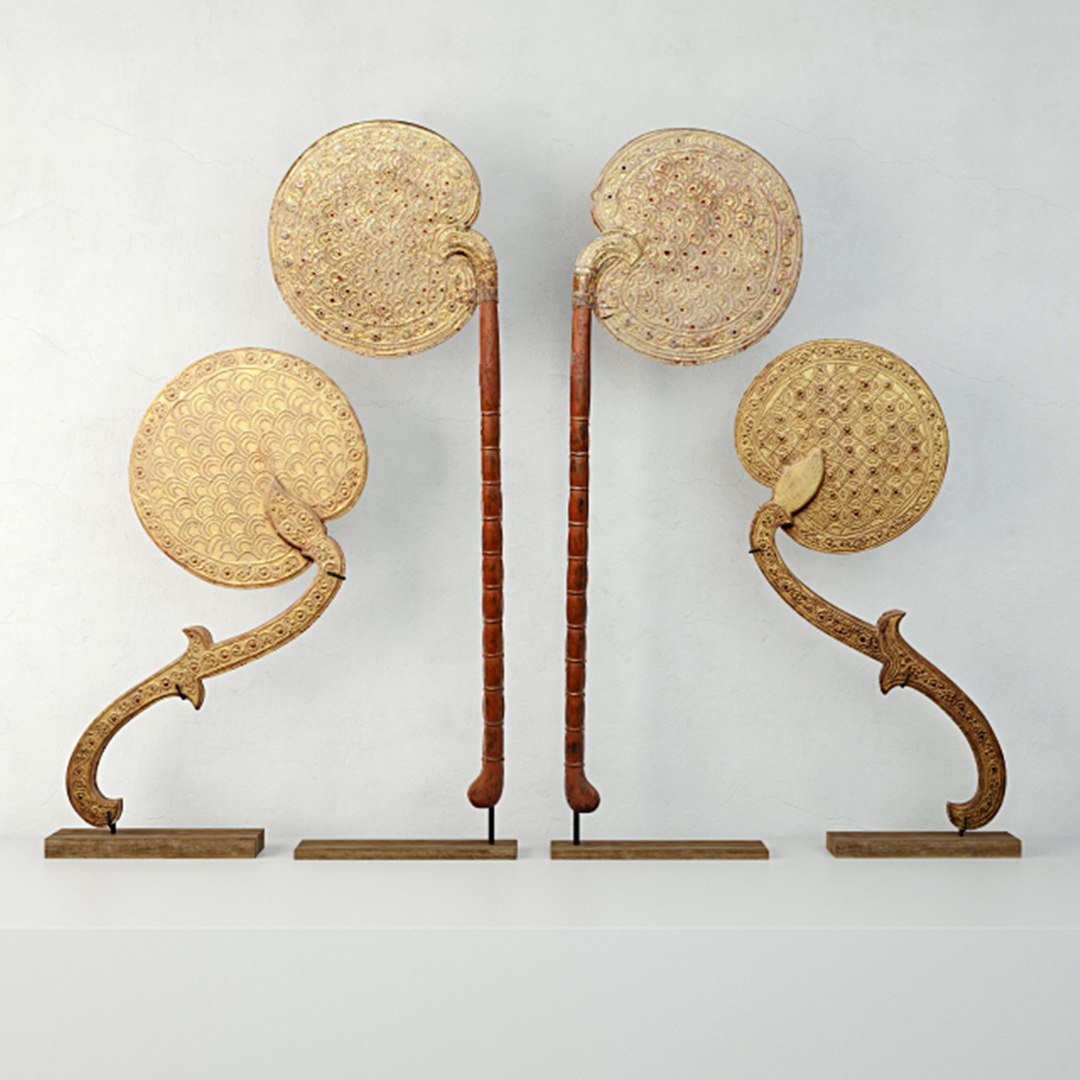 3D Model Burmese Fans - TurboSquid 1203002