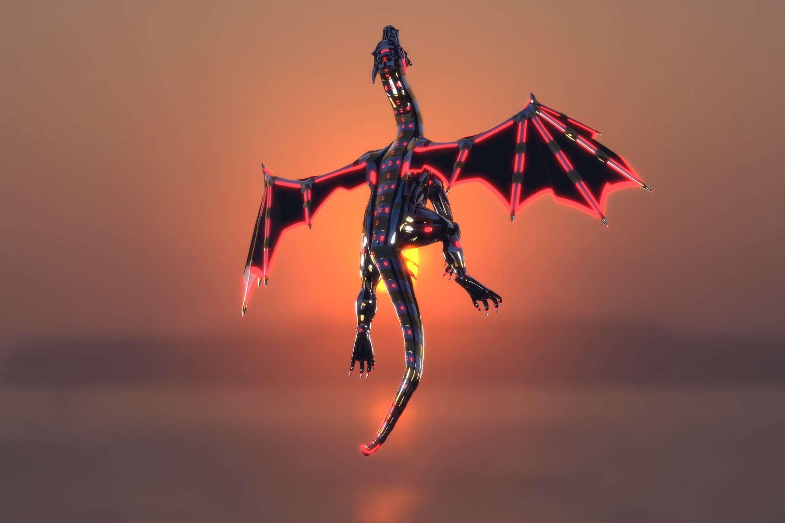 Dragon Robot PBR Fully Rigged 3D Model - TurboSquid 1746109