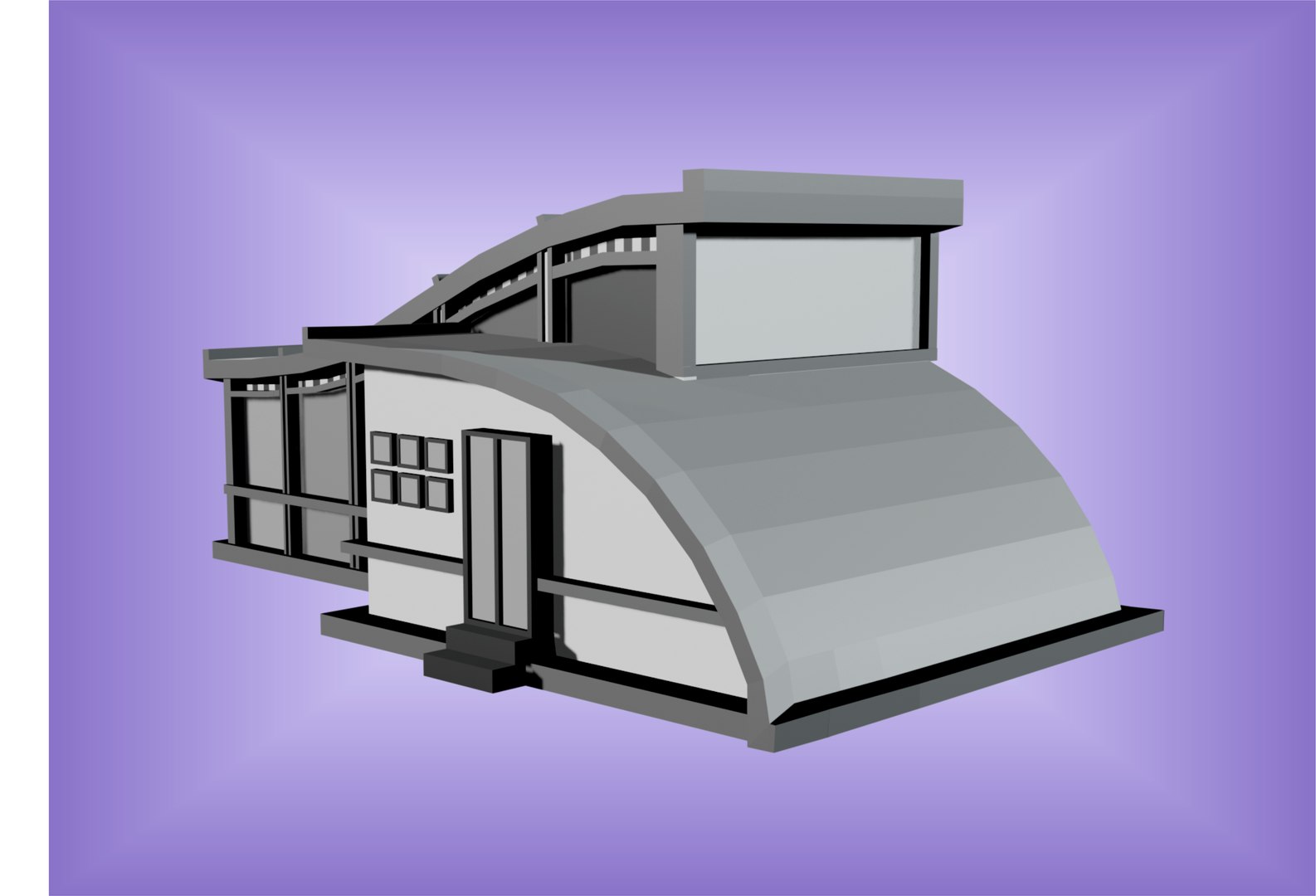 Cinema Building Model - TurboSquid 1871880