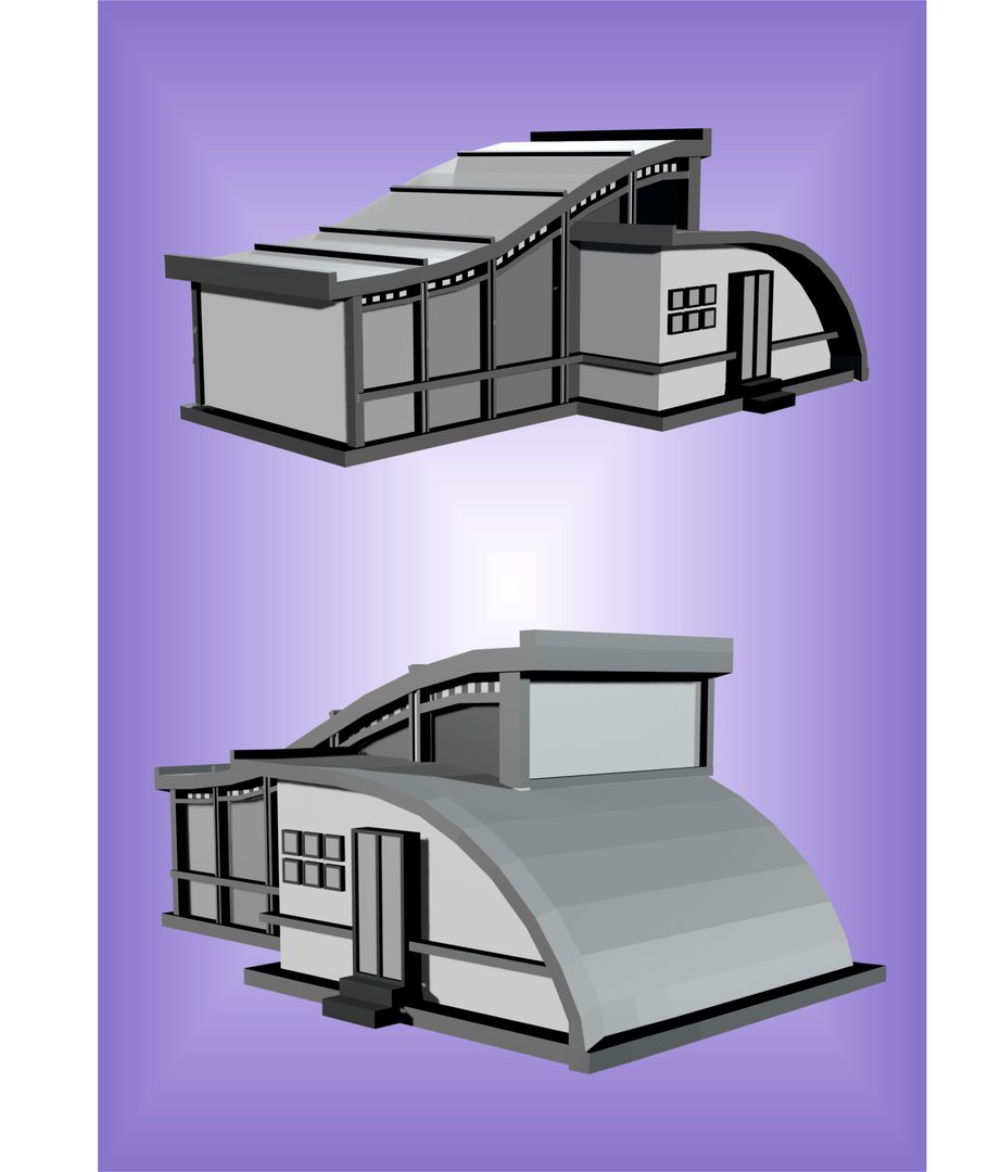 Cinema Building Model - TurboSquid 1871880