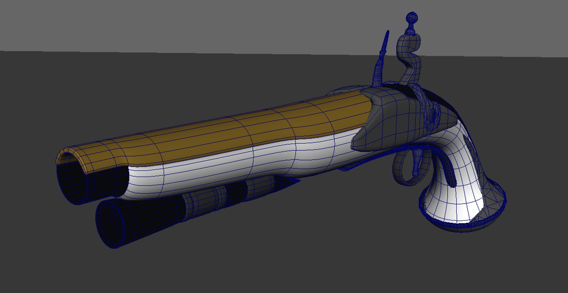 3d Fbx Pirate Pistol