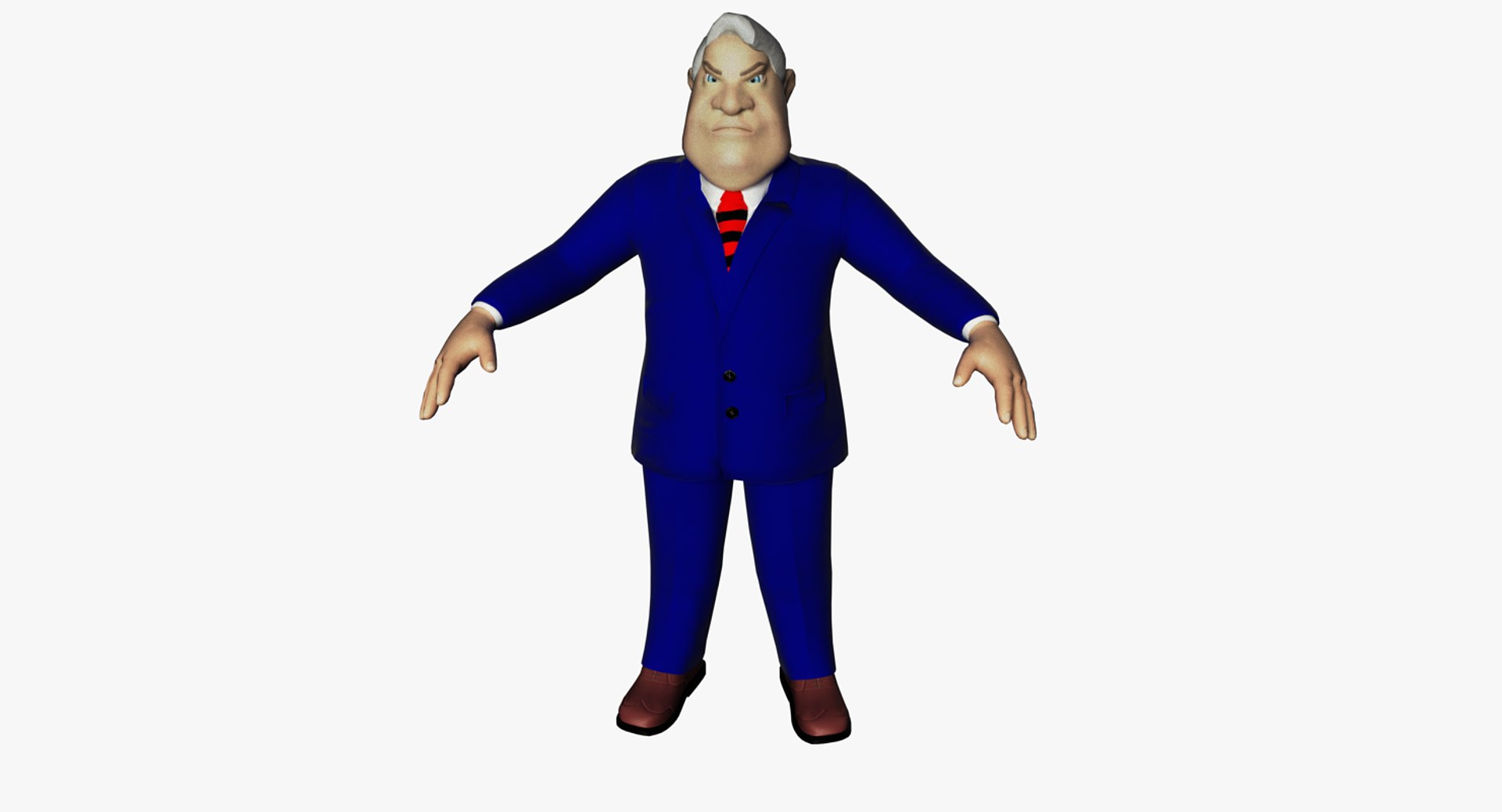 Cartoon Boss Character Pbr Max