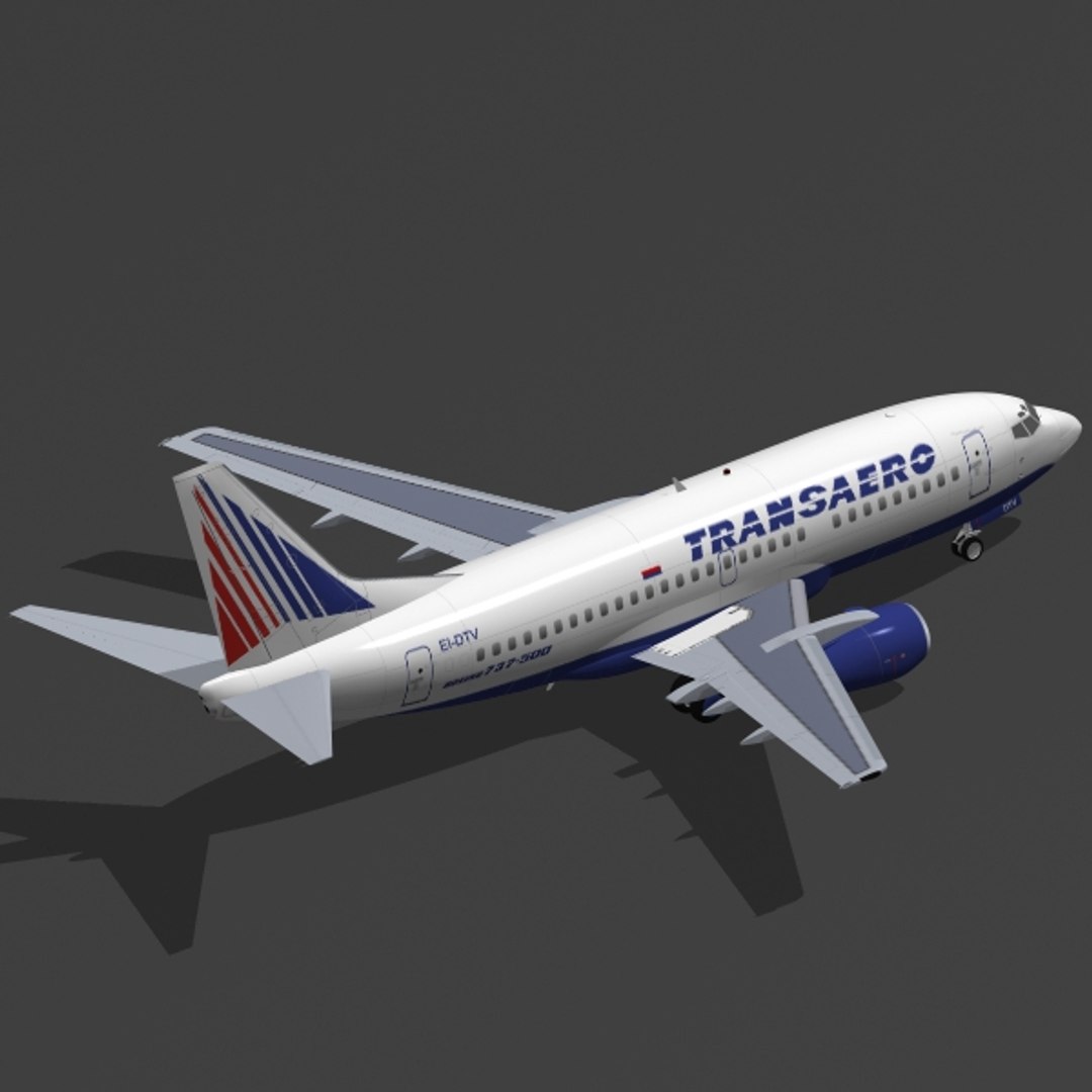3d Model B 737-500 Transaero