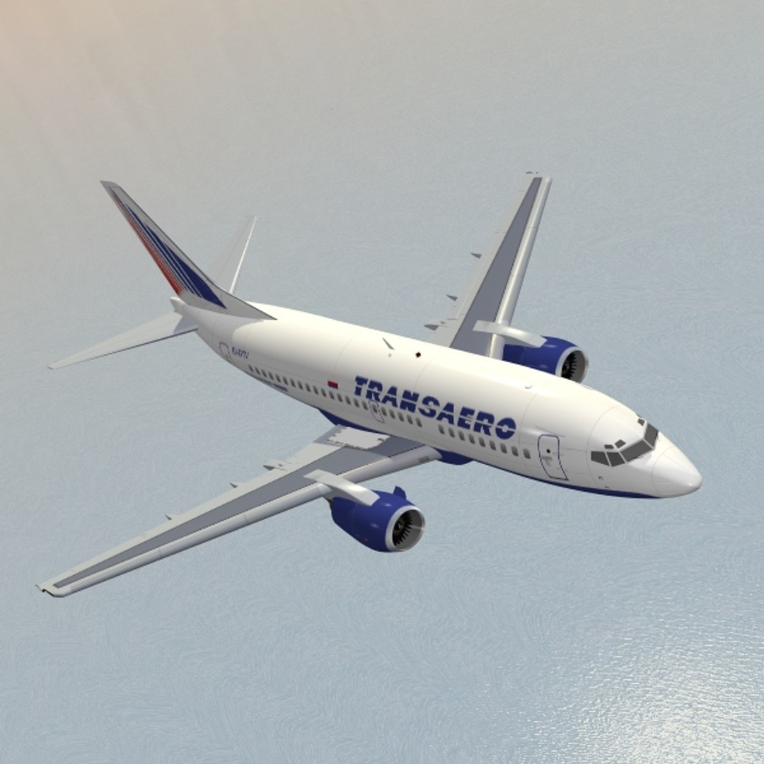 3d Model B 737-500 Transaero
