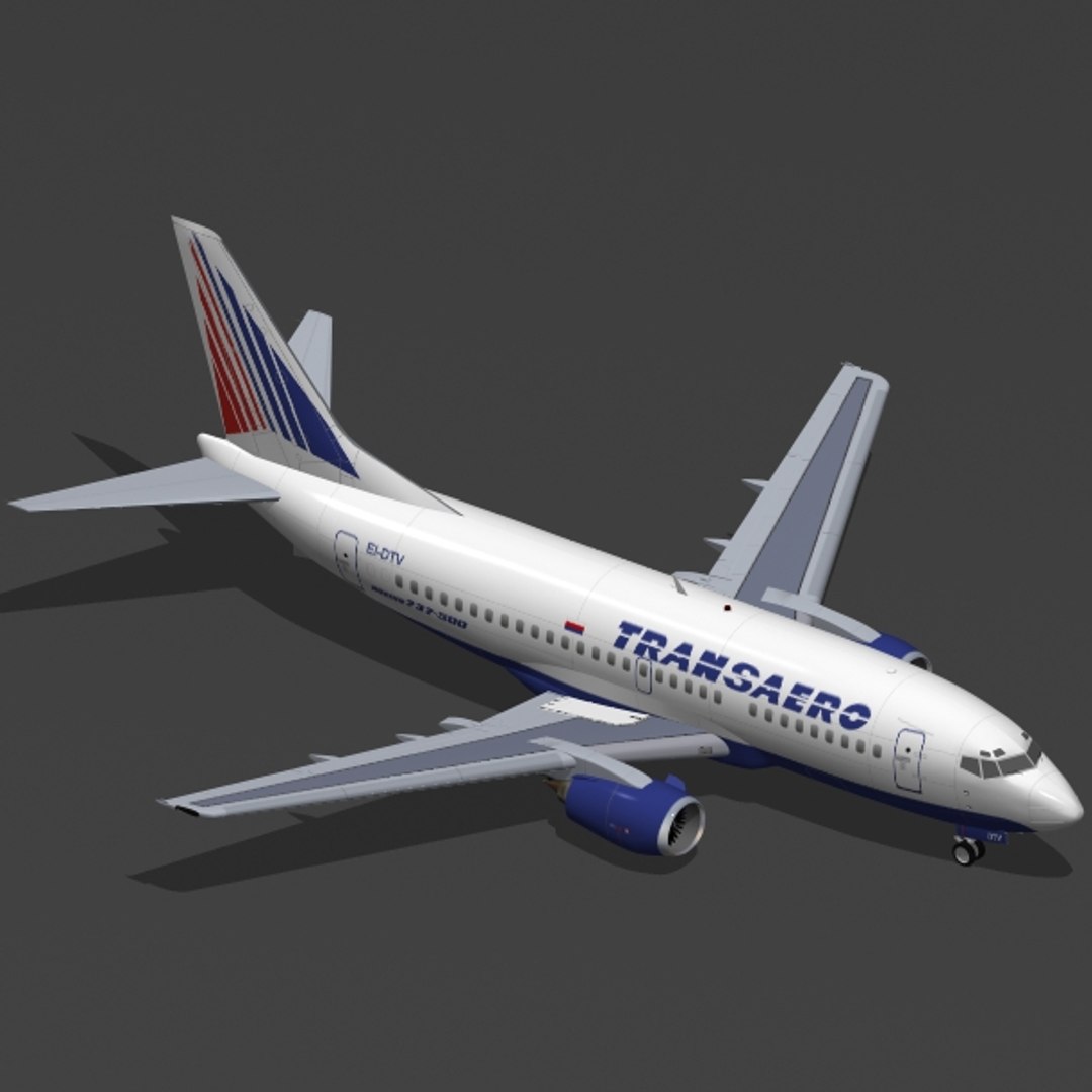 3d Model B 737-500 Transaero