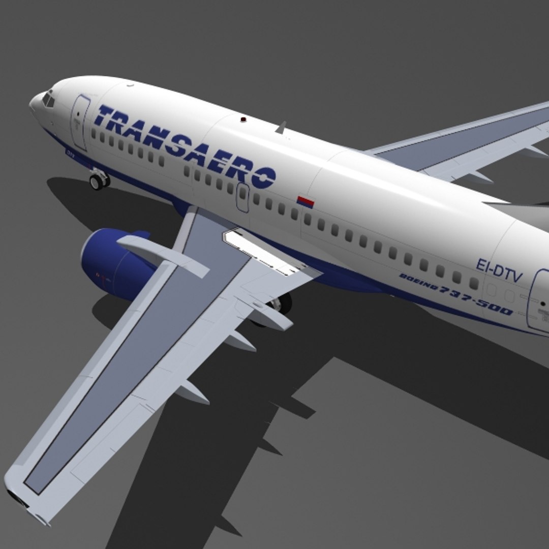 3d Model B 737-500 Transaero