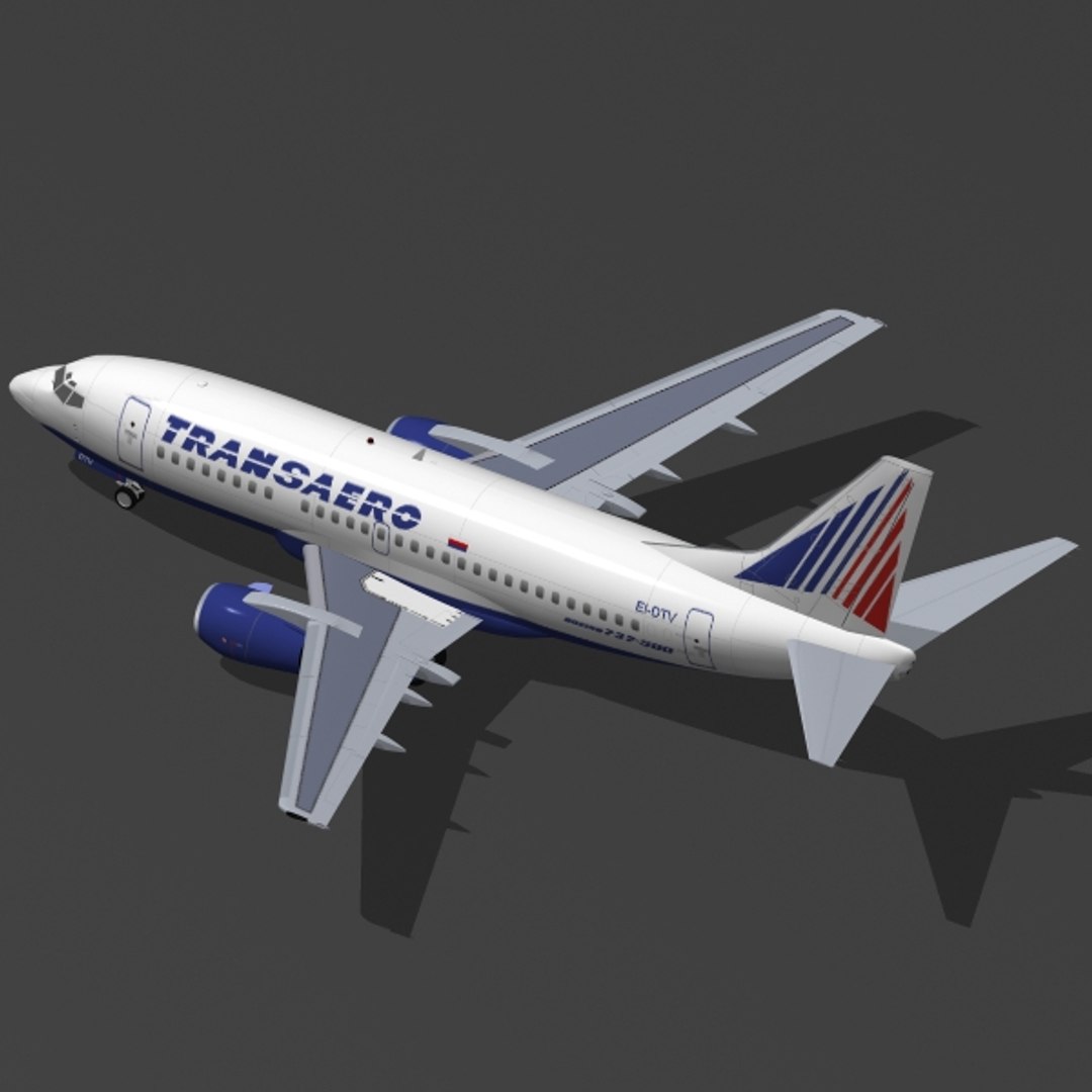 3d Model B 737-500 Transaero