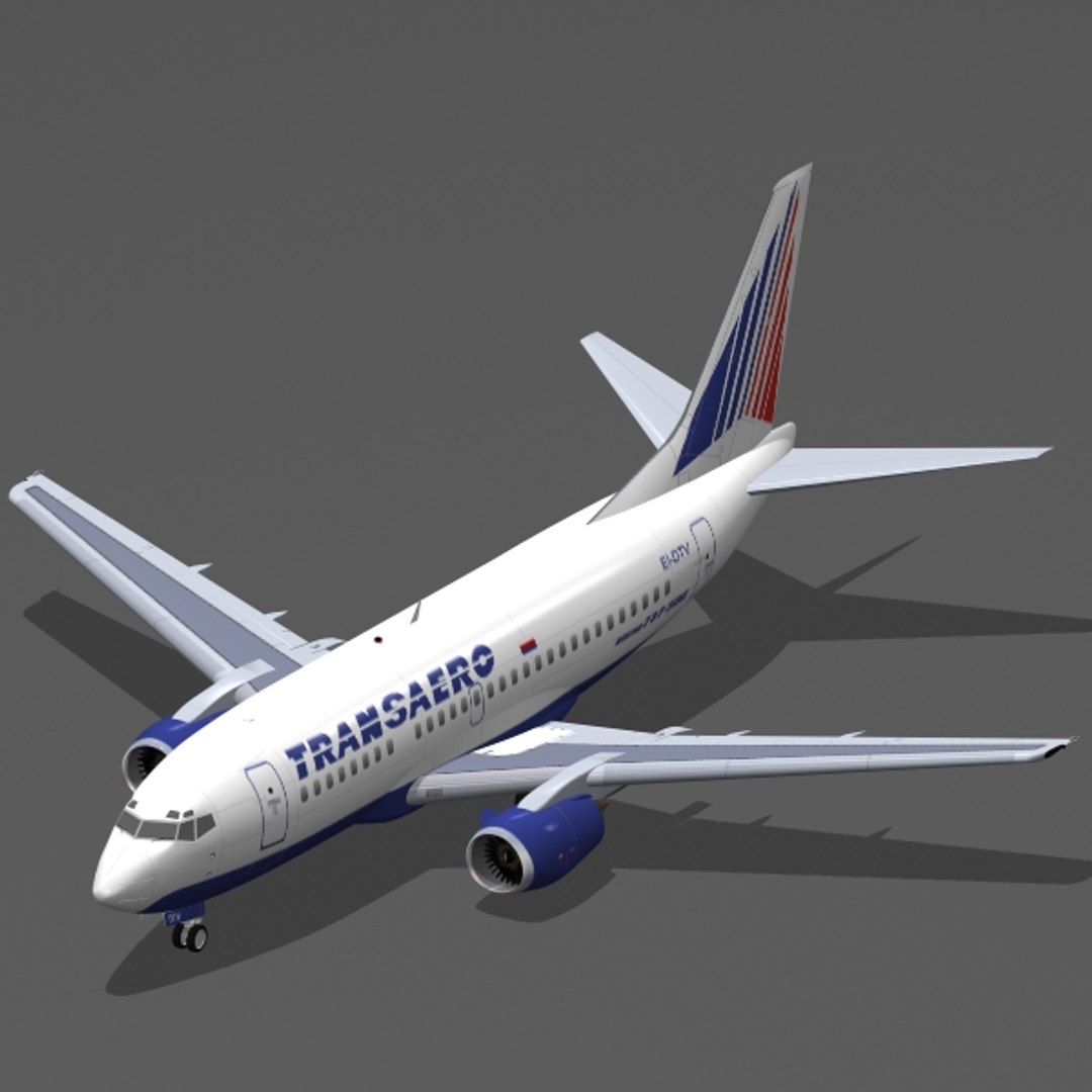 3d Model B 737-500 Transaero