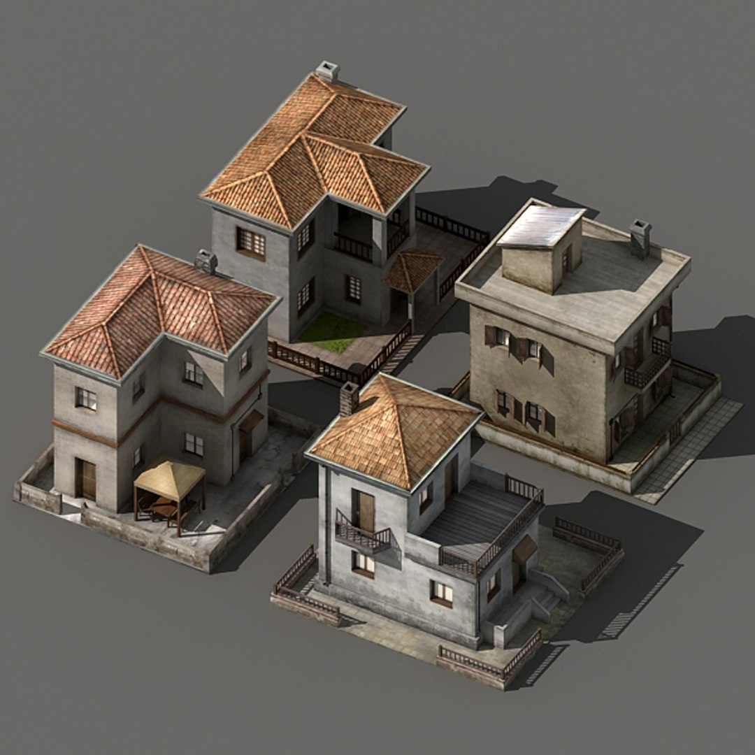 3d Model Of Historical House