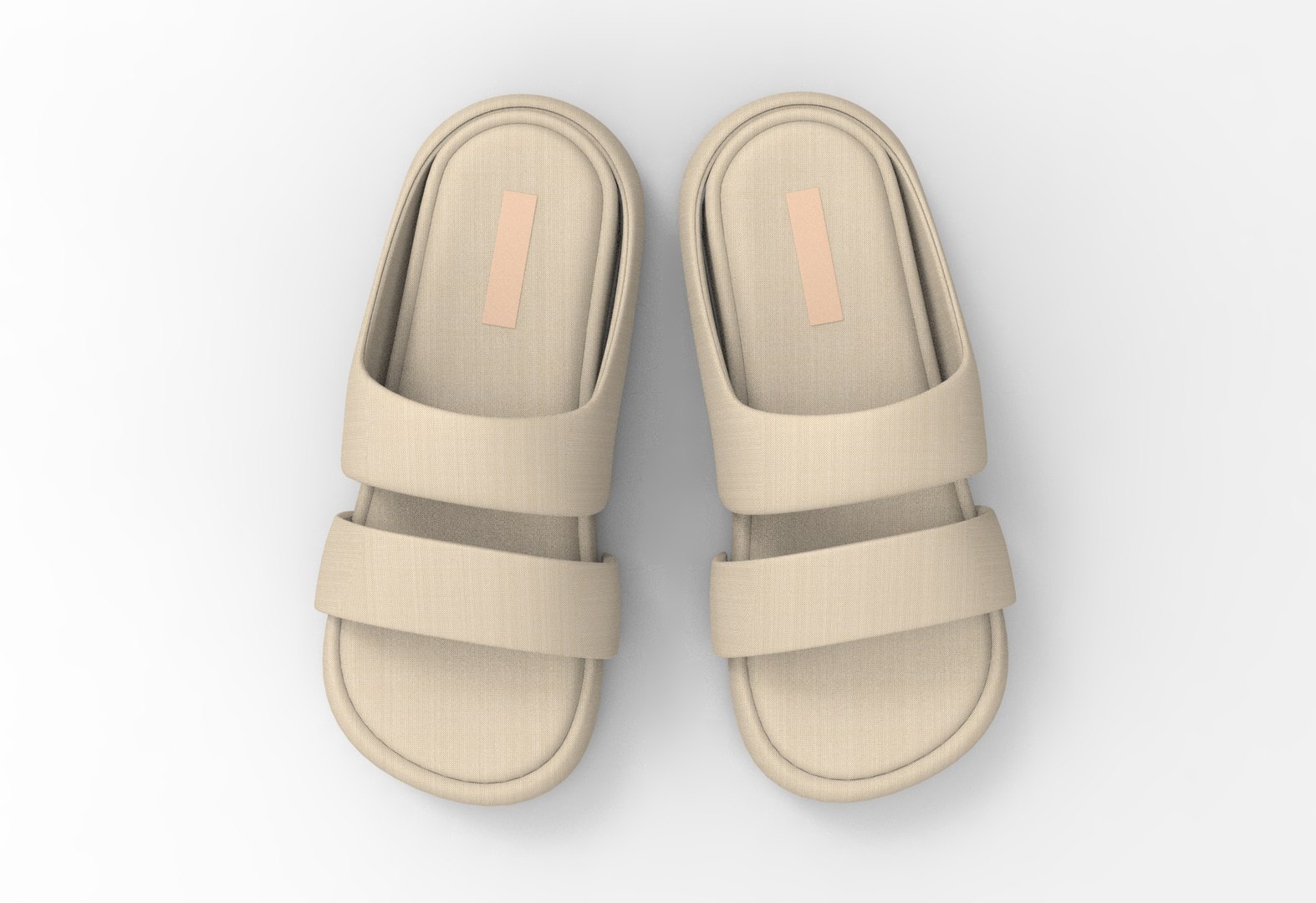 3D Polyester Padded Sandals Model - TurboSquid 1962916