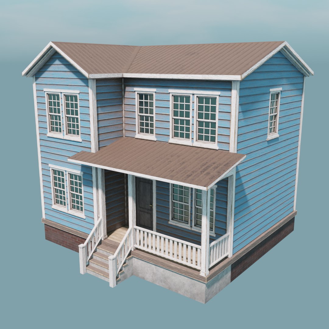 3D Two Floor House - TurboSquid 1754591