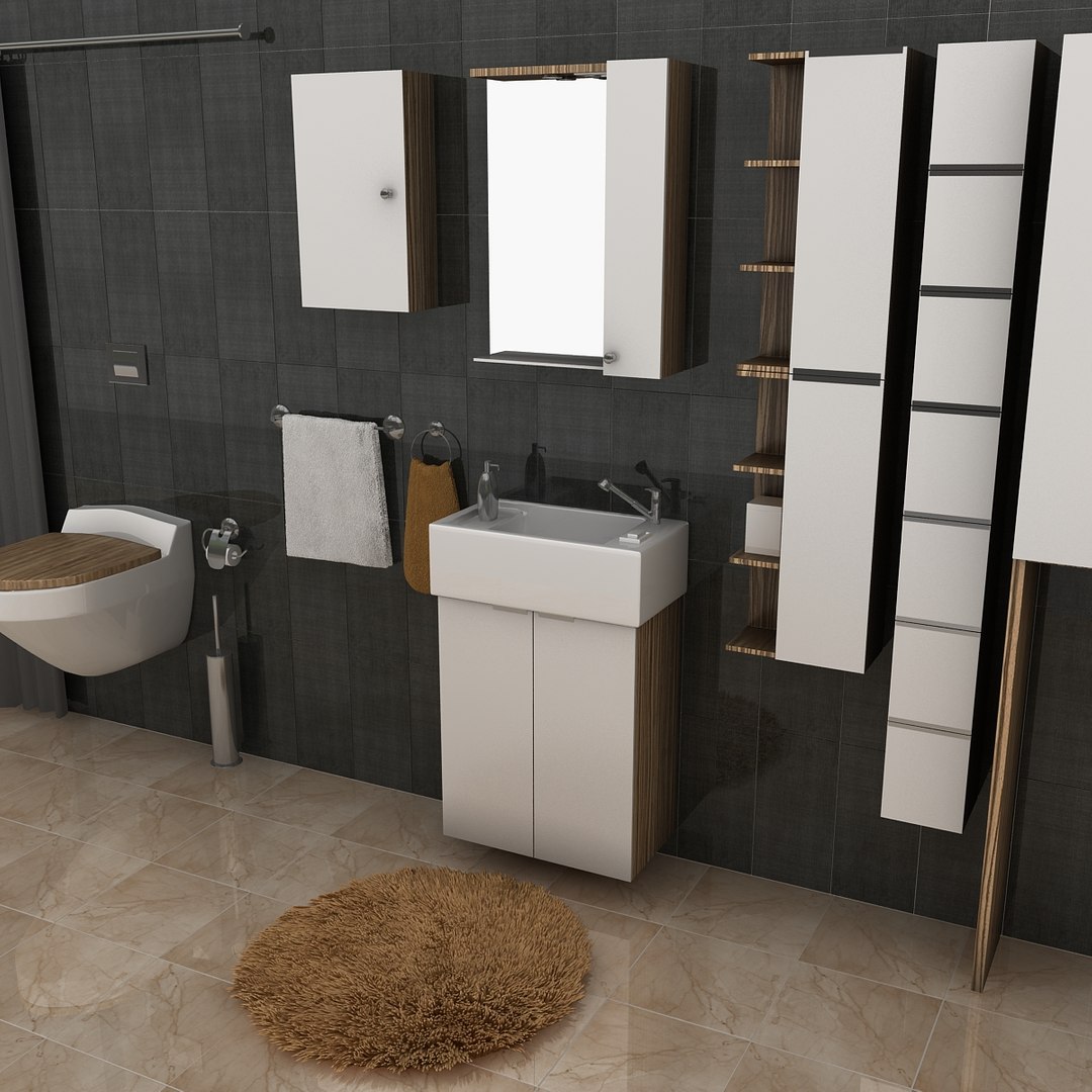 Bathroom bath room 3D model - TurboSquid 1330459