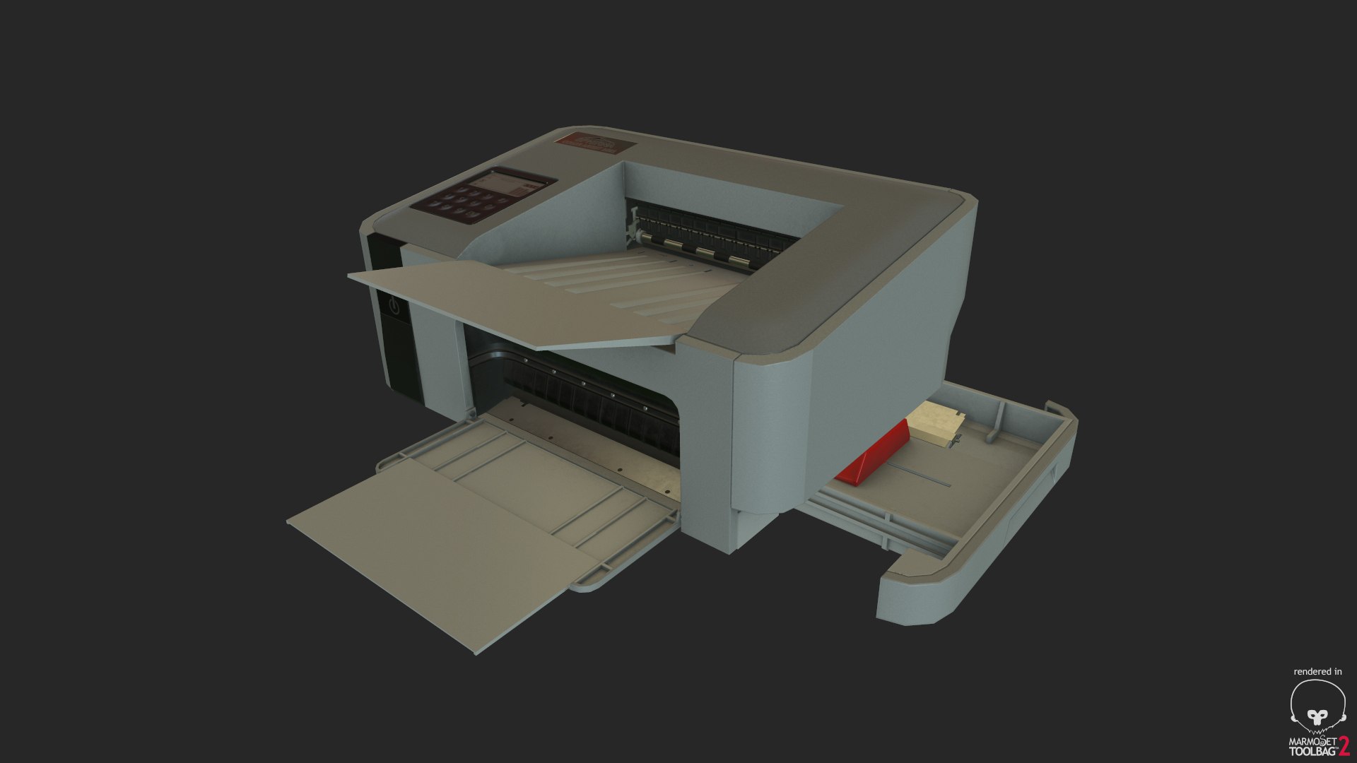 Office Printer 3D Model - TurboSquid 1485459