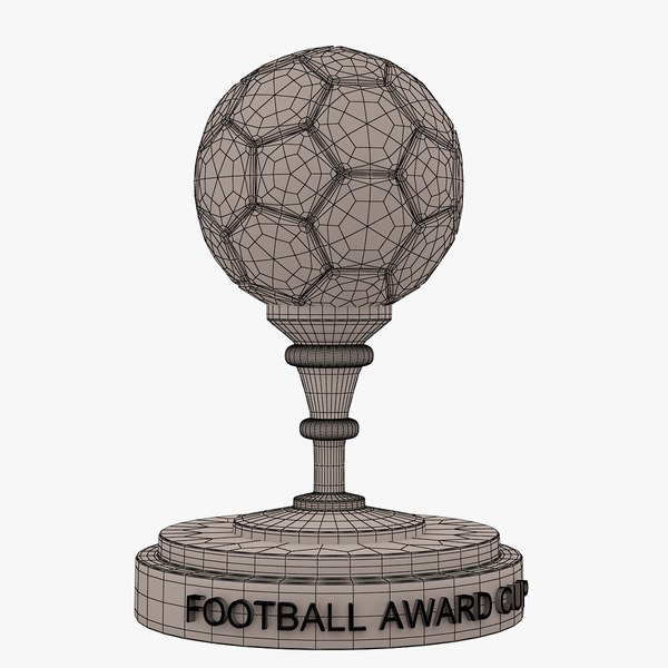 3d football award cup model