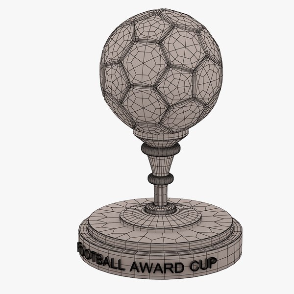 3d football award cup model