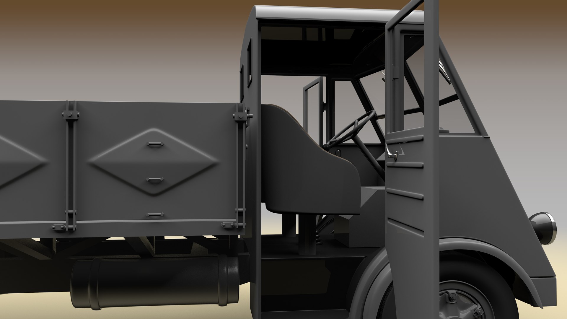 Renault AHN2 Medium Truck 1941 3D Model - TurboSquid 1900703
