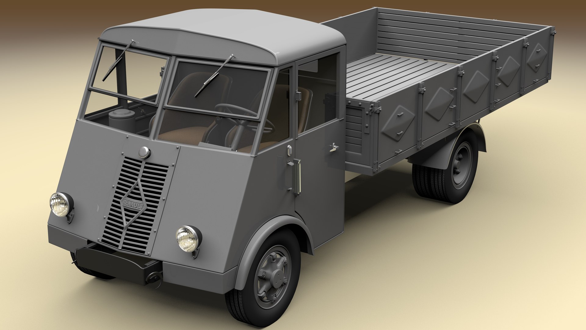 Renault AHN2 Medium Truck 1941 3D Model - TurboSquid 1900703