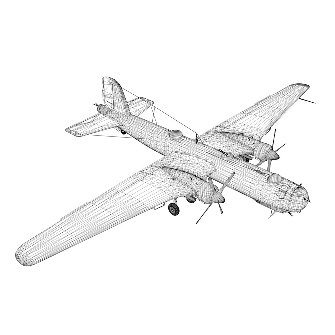 3d Model Heinkel He-177 - Bomber