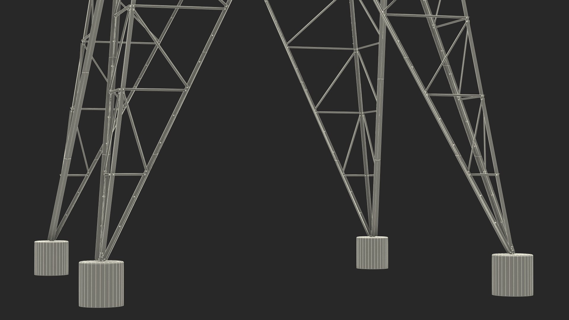 500kV LST Transmission Tower 3D Model - TurboSquid 2123874