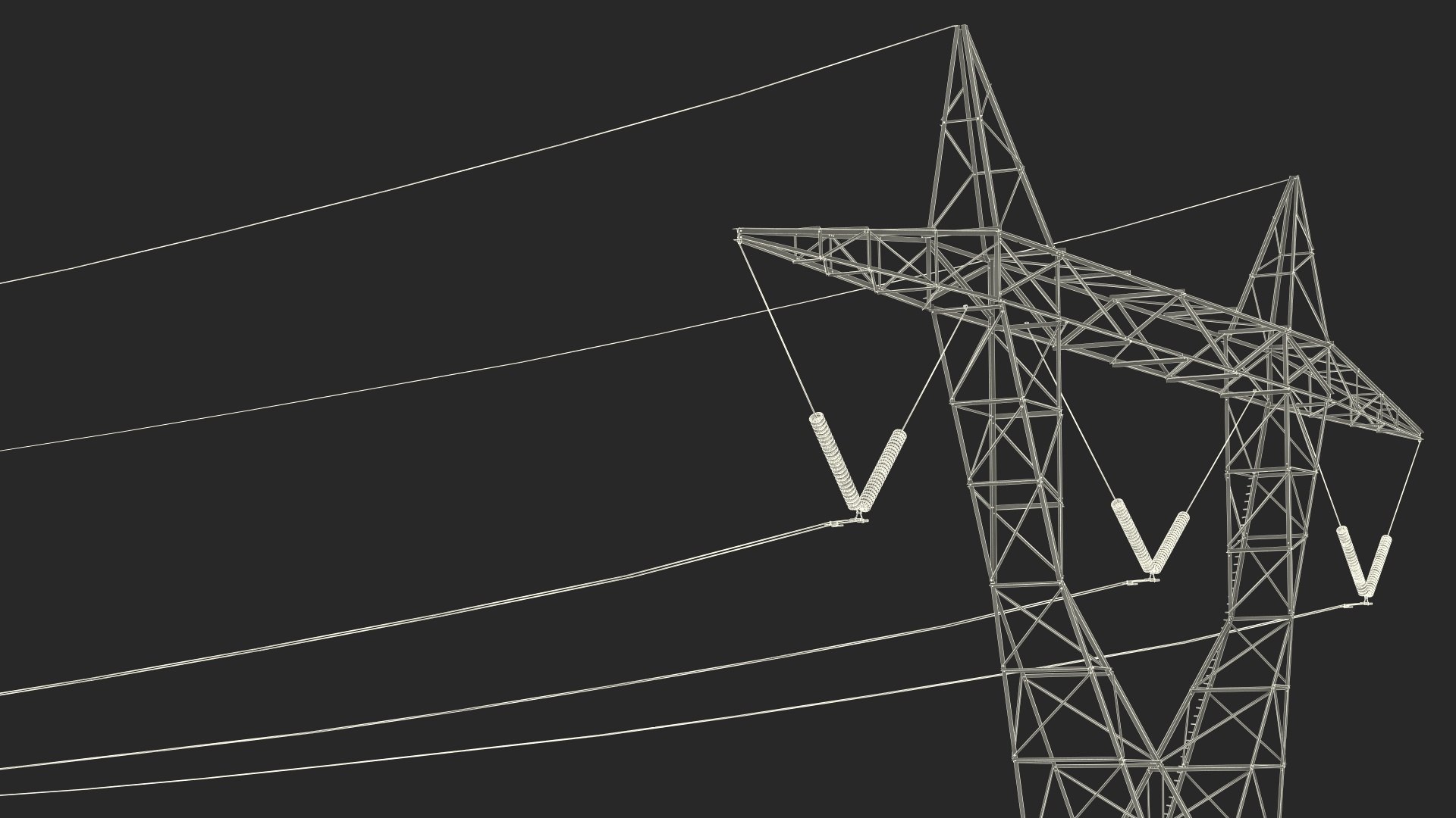 500kV LST Transmission Tower 3D Model - TurboSquid 2123874