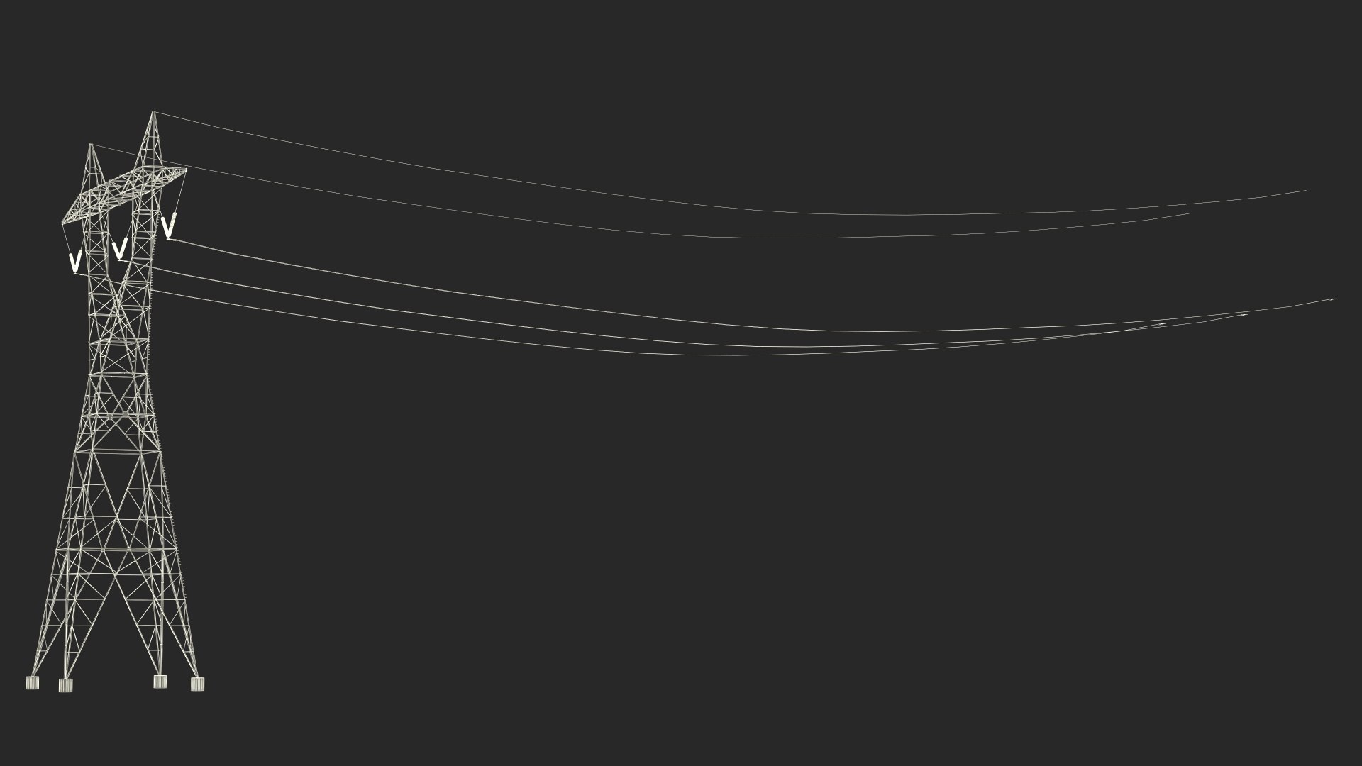 500kV LST Transmission Tower 3D Model - TurboSquid 2123874