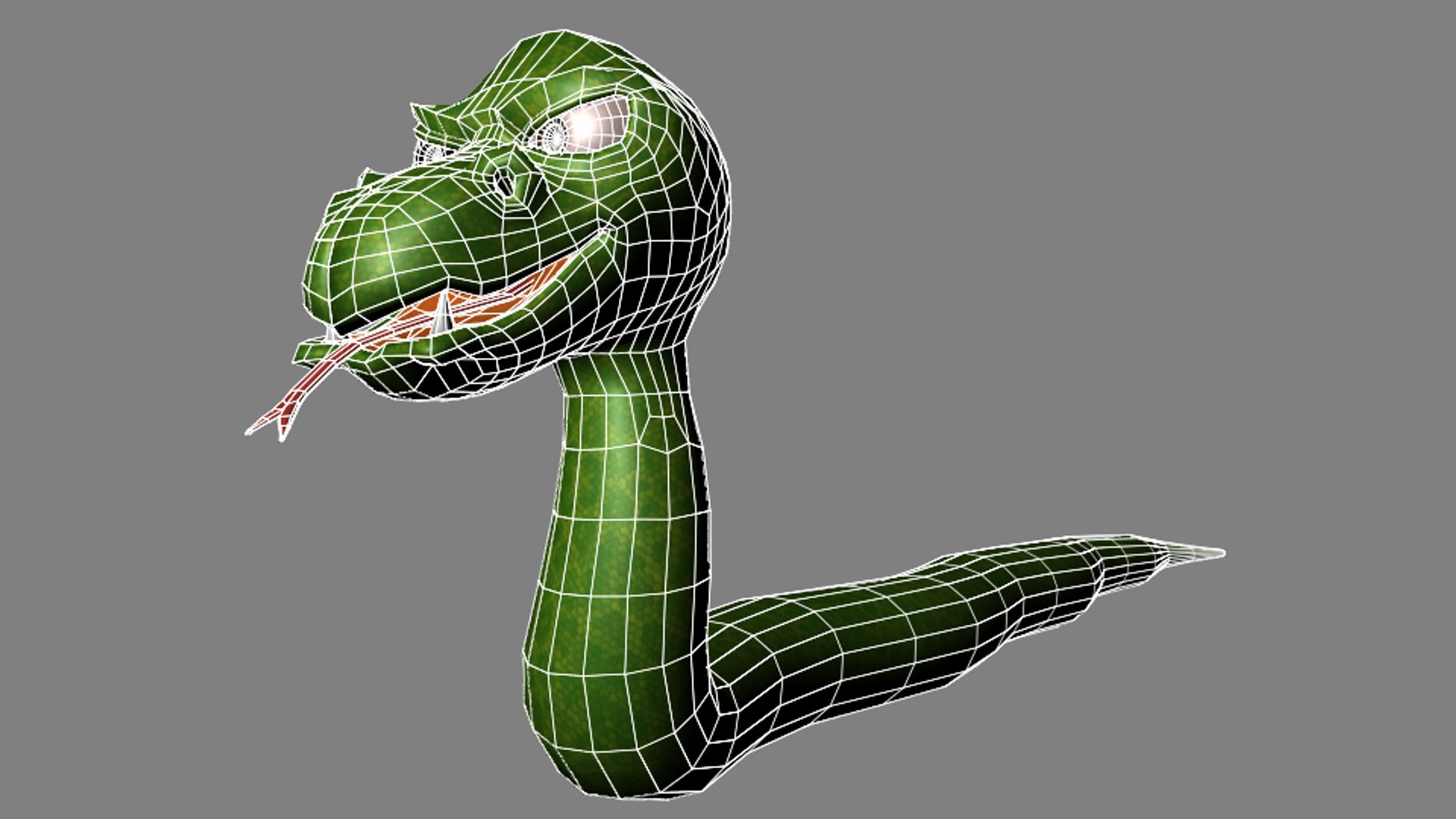 3d Snake Cartoon