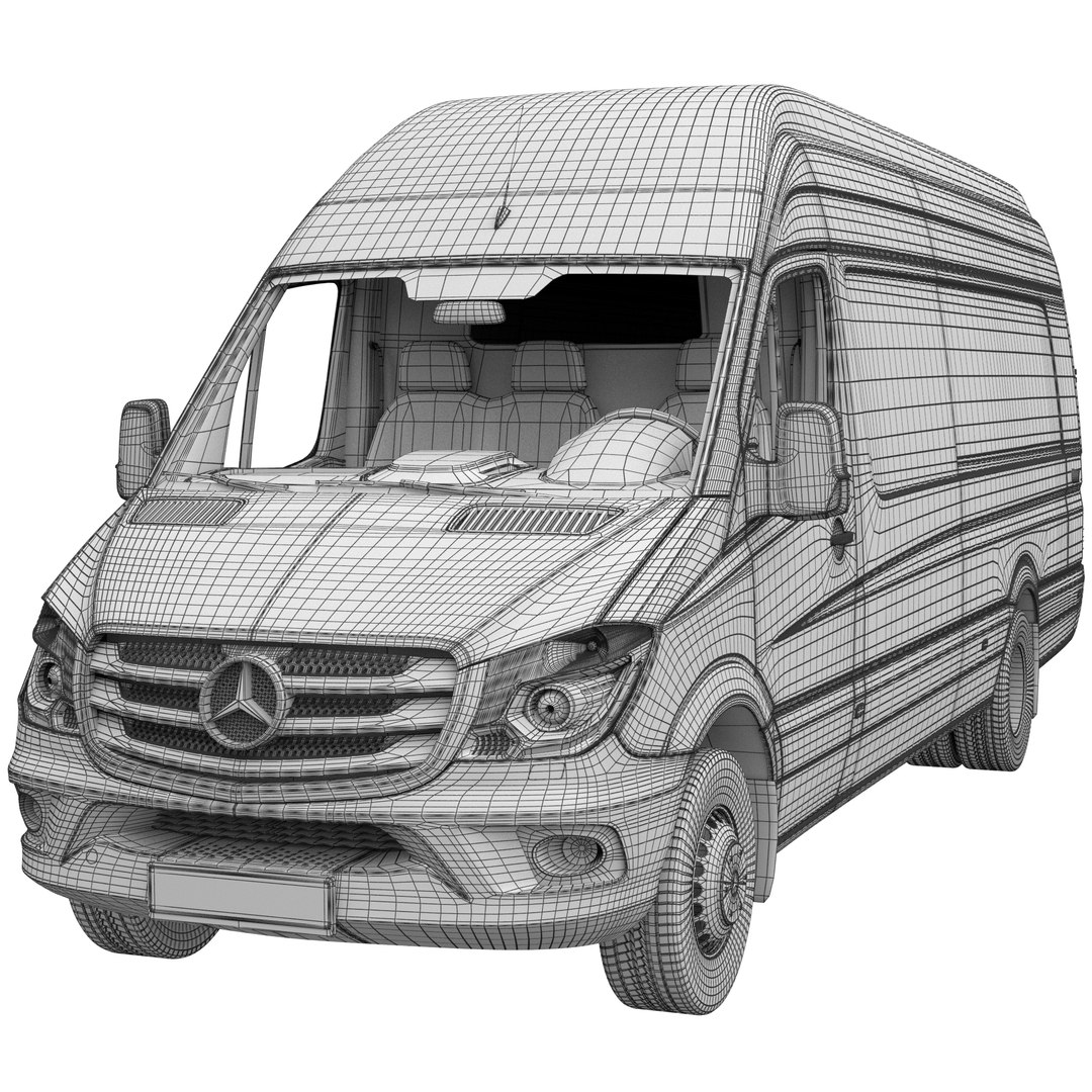 3D Mercedes-Benz Sprinter 2015 Panel Van MAXI - TurboSquid 1901073