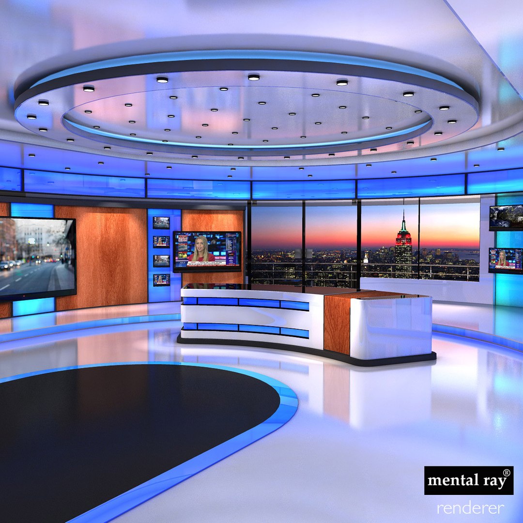 American News Studio 3d Max