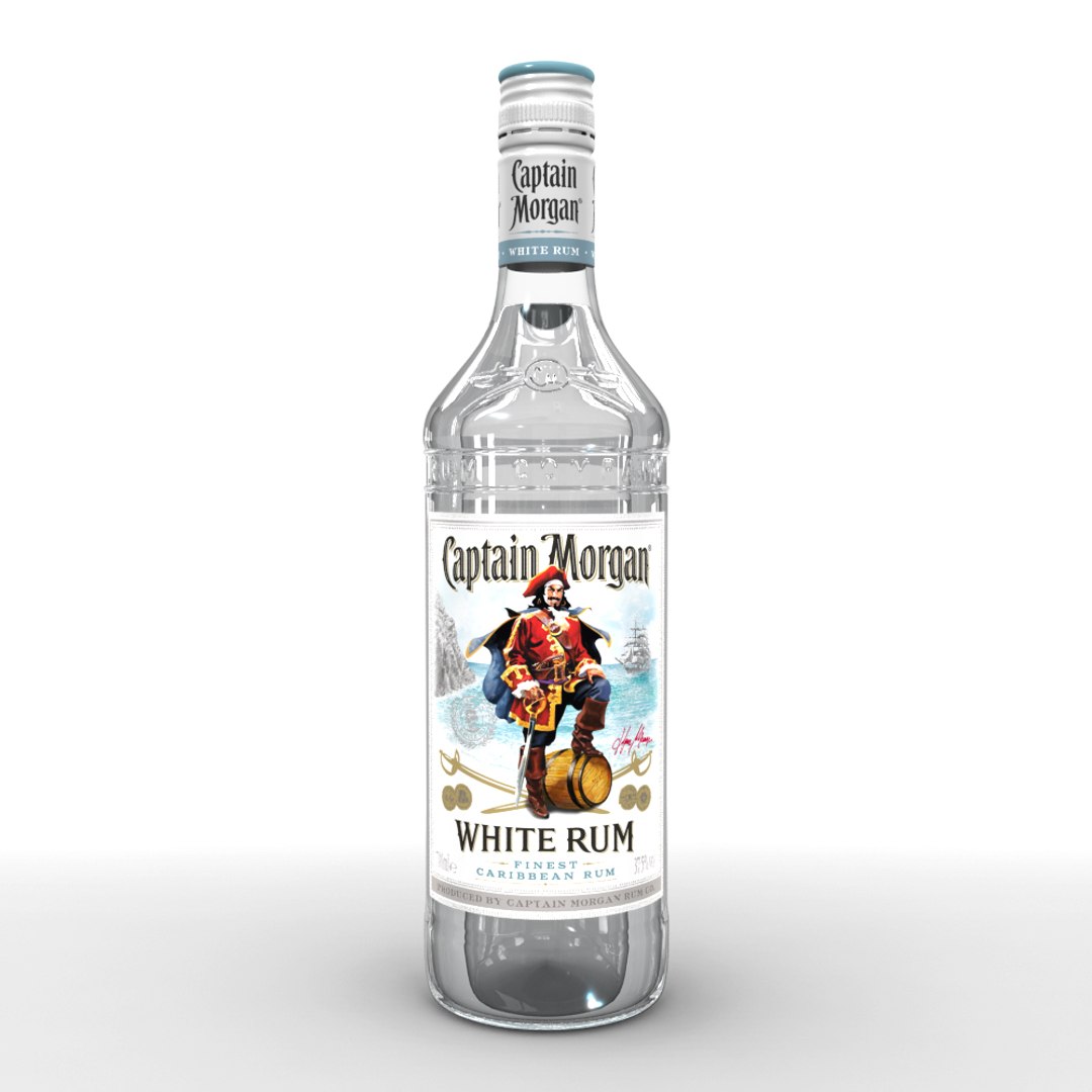 Captain Morgan White 70cl 3D Model - TurboSquid 1234800