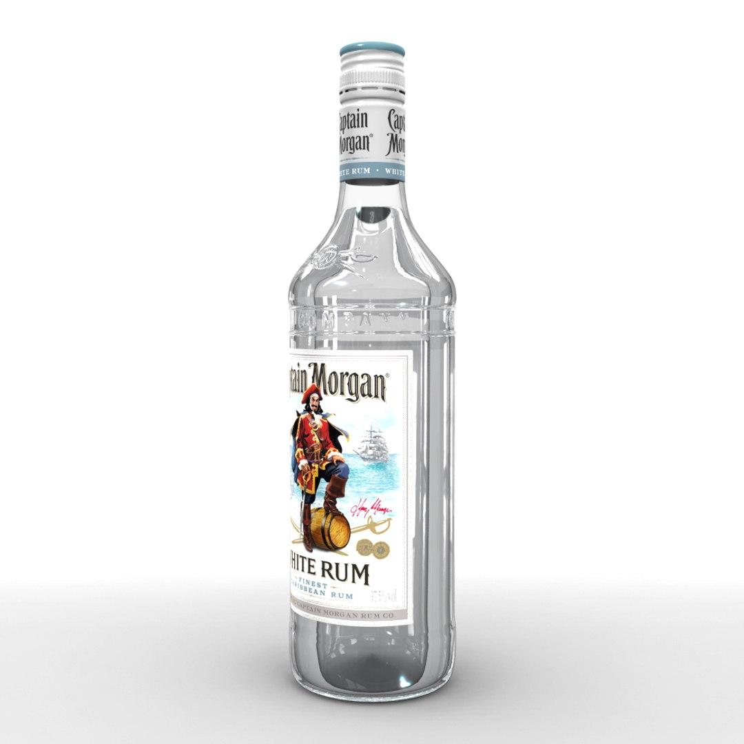 Captain Morgan White 70cl 3D Model - TurboSquid 1234800