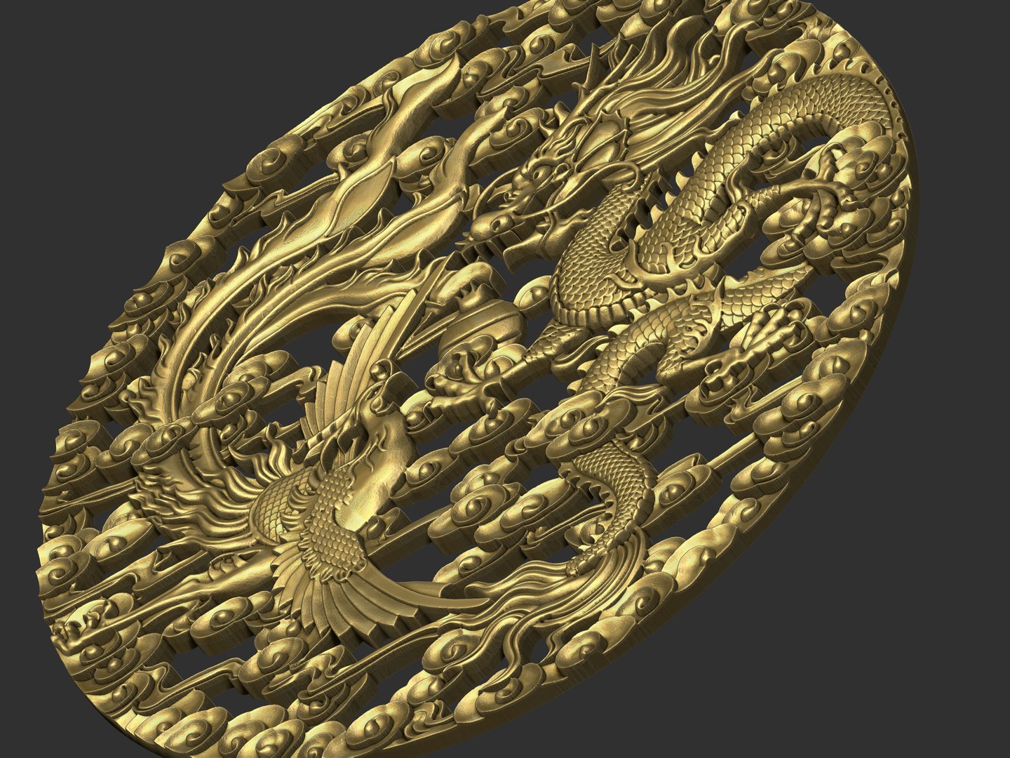 Dragon And Phoenix 3D Model - TurboSquid 2038036