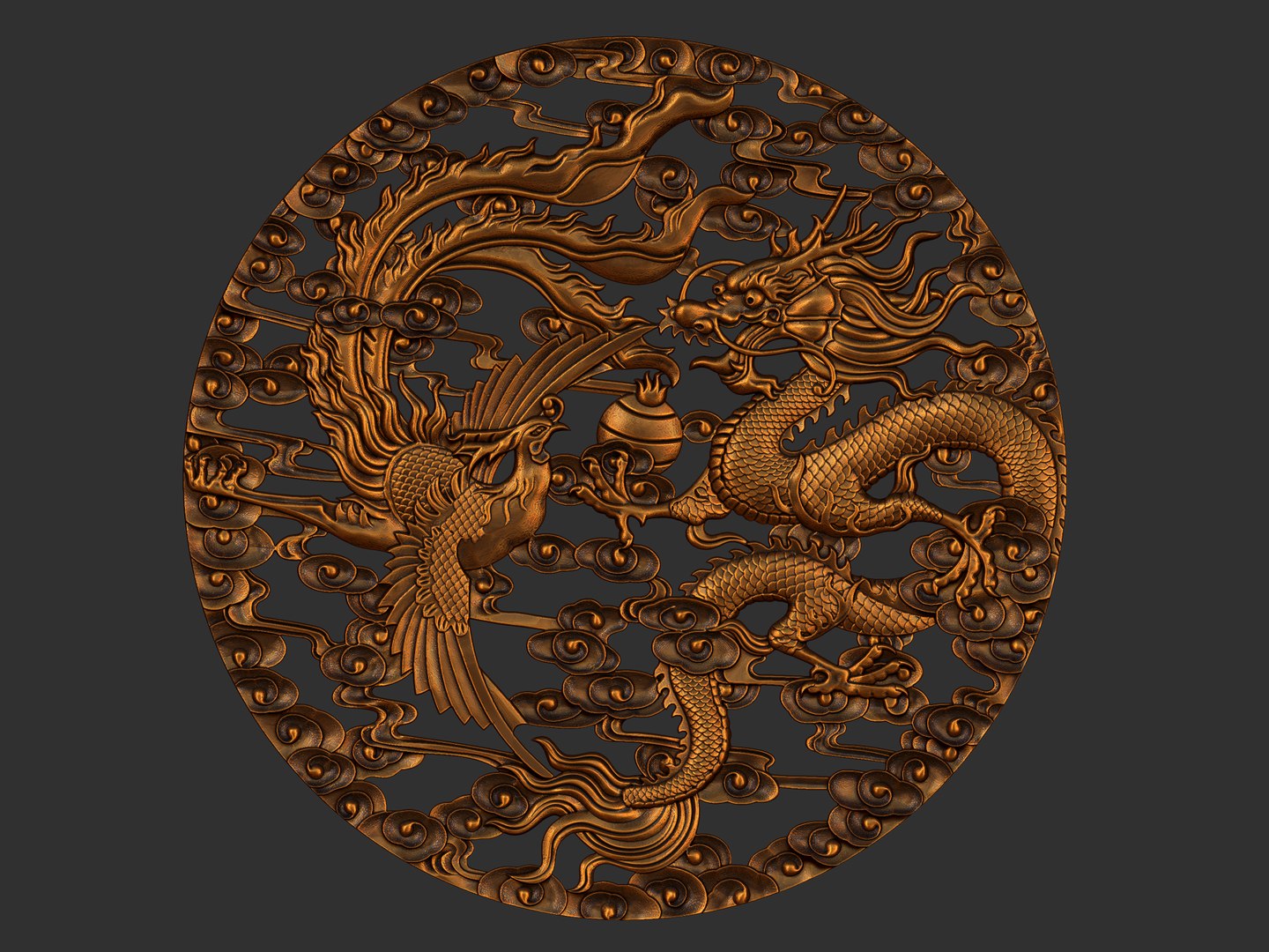 Dragon And Phoenix 3D Model - TurboSquid 2038036