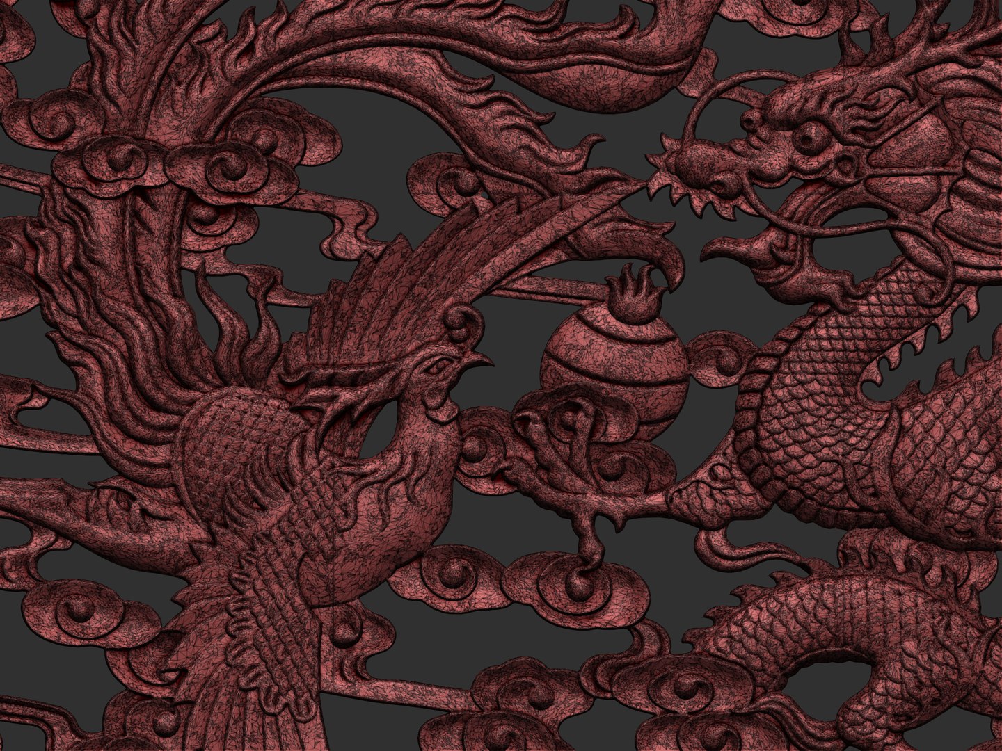 Dragon And Phoenix 3D Model - TurboSquid 2038036