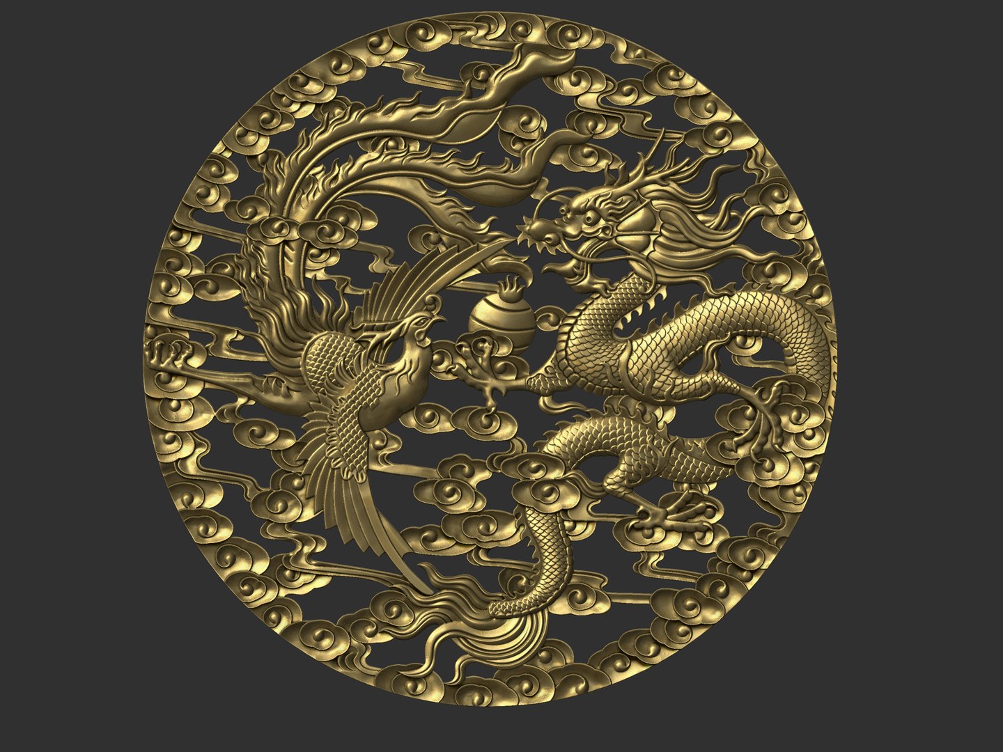 Dragon And Phoenix 3D Model - TurboSquid 2038036