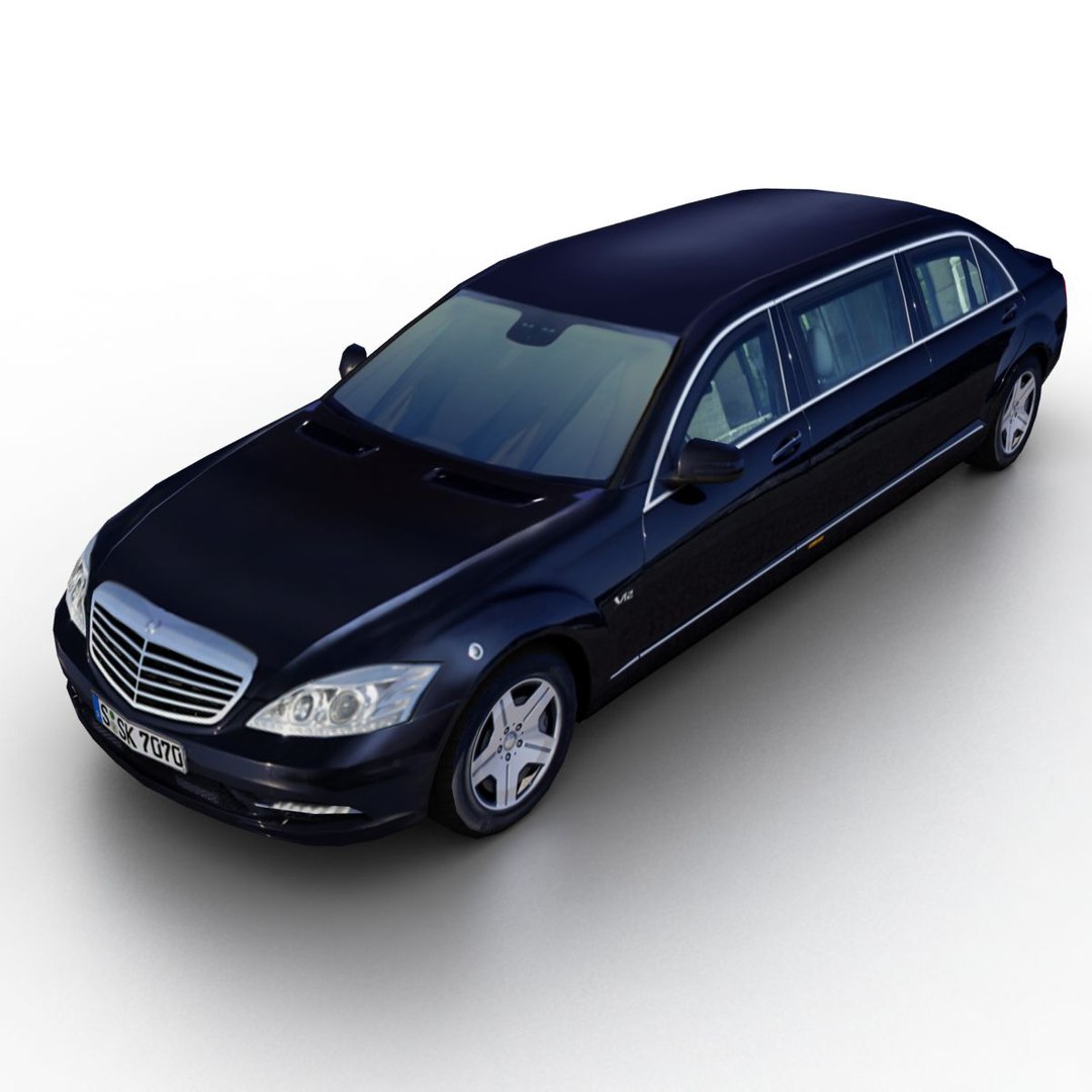 2010 Mercedes-benz S600 Guard 3d Model