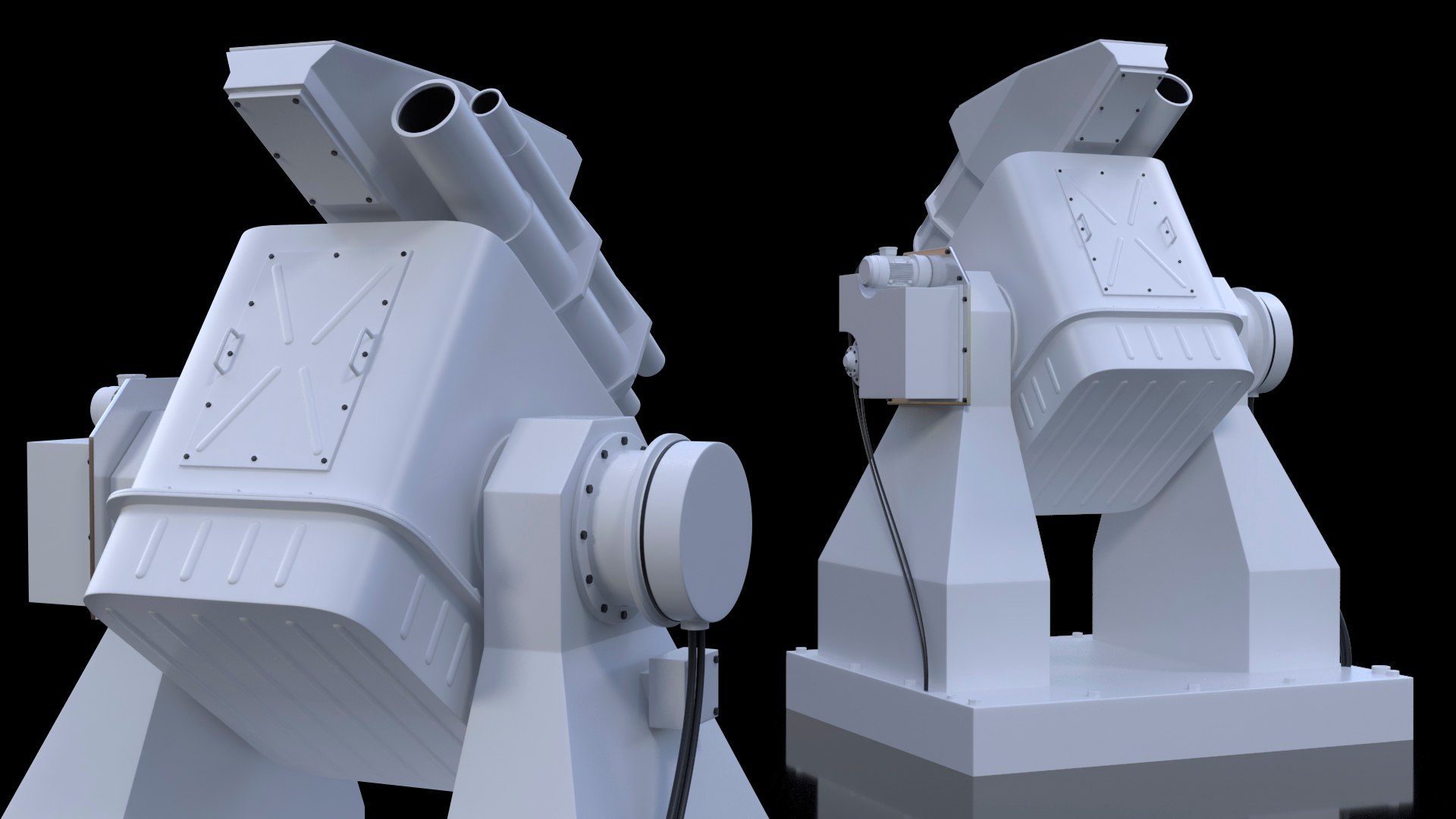 Laser Defense Turret 3D Model - TurboSquid 2149902