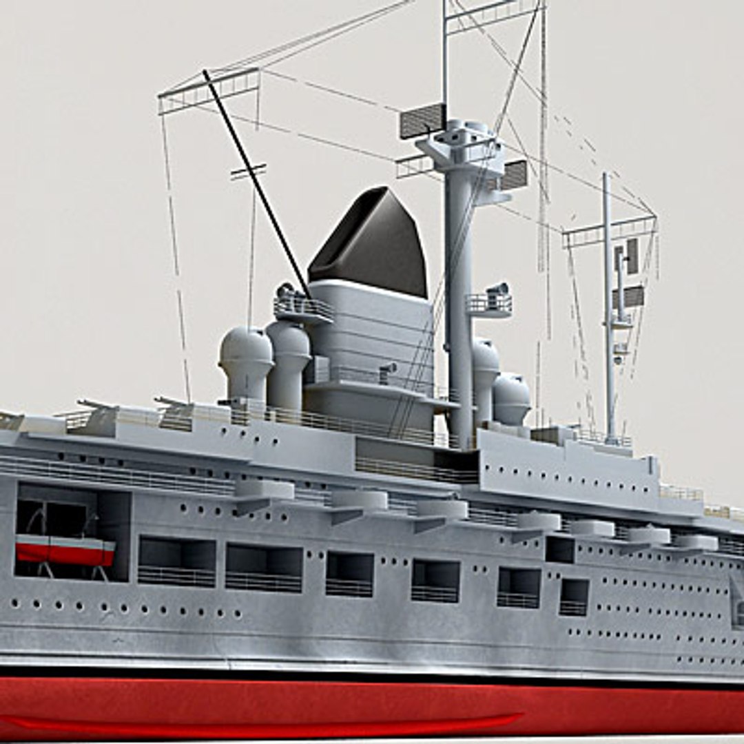 graf zeppelin aircraft carrier 3d model
