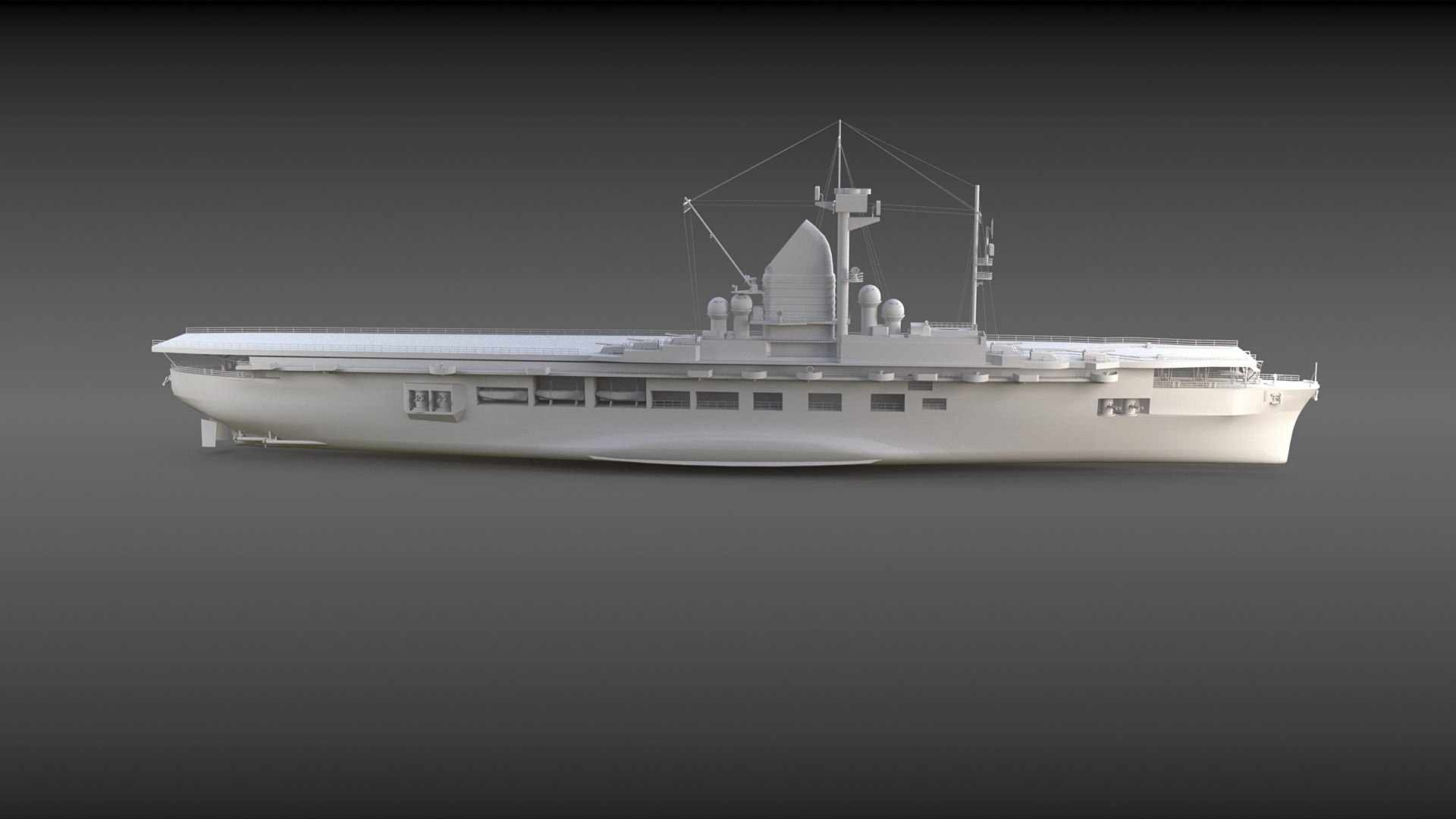 Graf Zeppelin Aircraft Carrier 3d Model