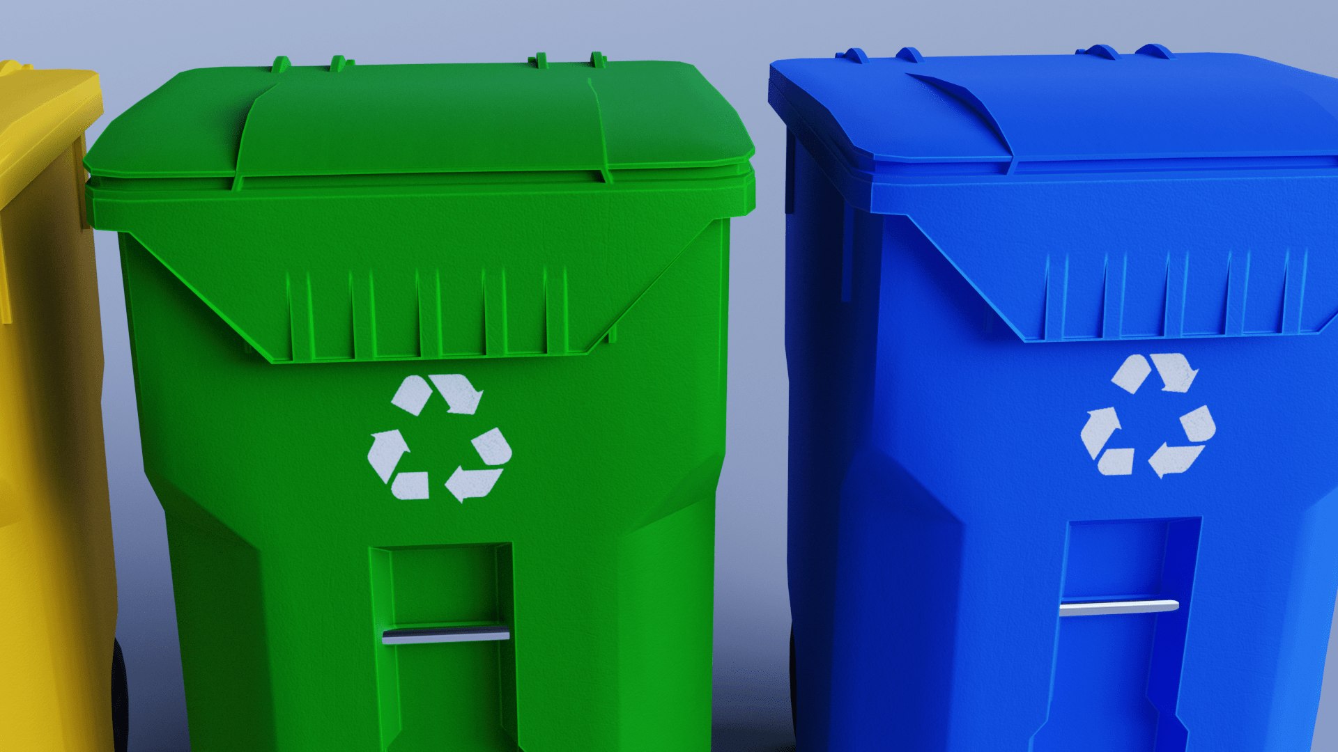 Trash can packs recycle 3D model - TurboSquid 2009826