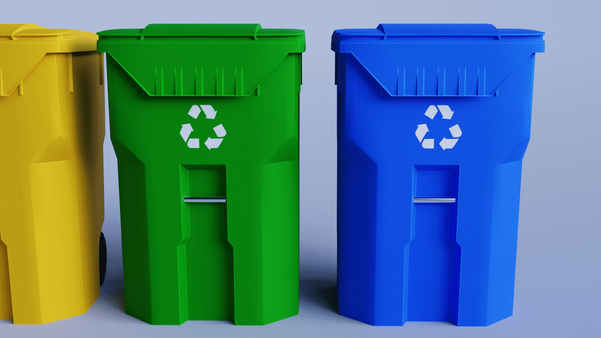 Trash can packs recycle 3D model - TurboSquid 2009826