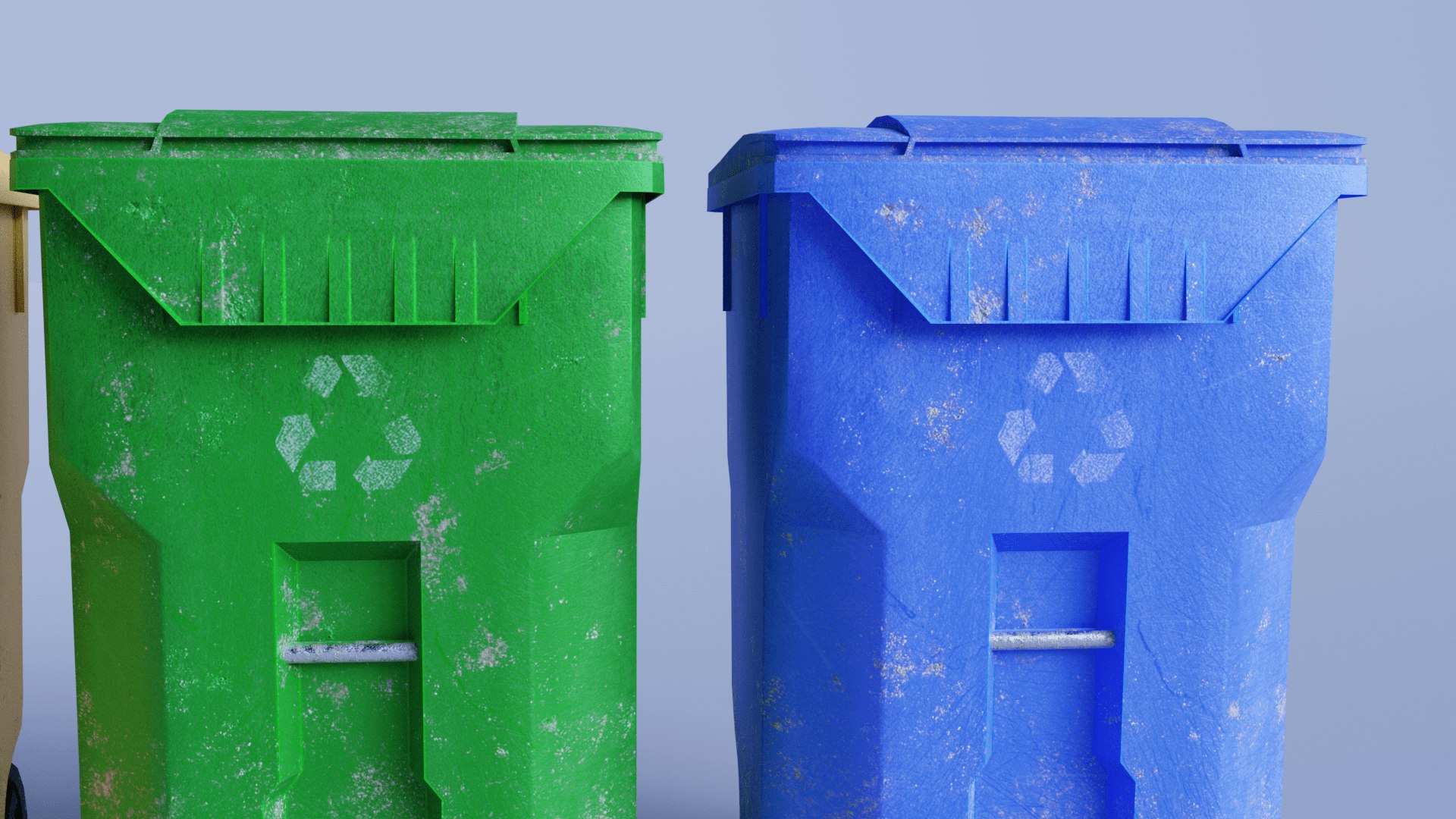 Trash can packs recycle 3D model - TurboSquid 2009826