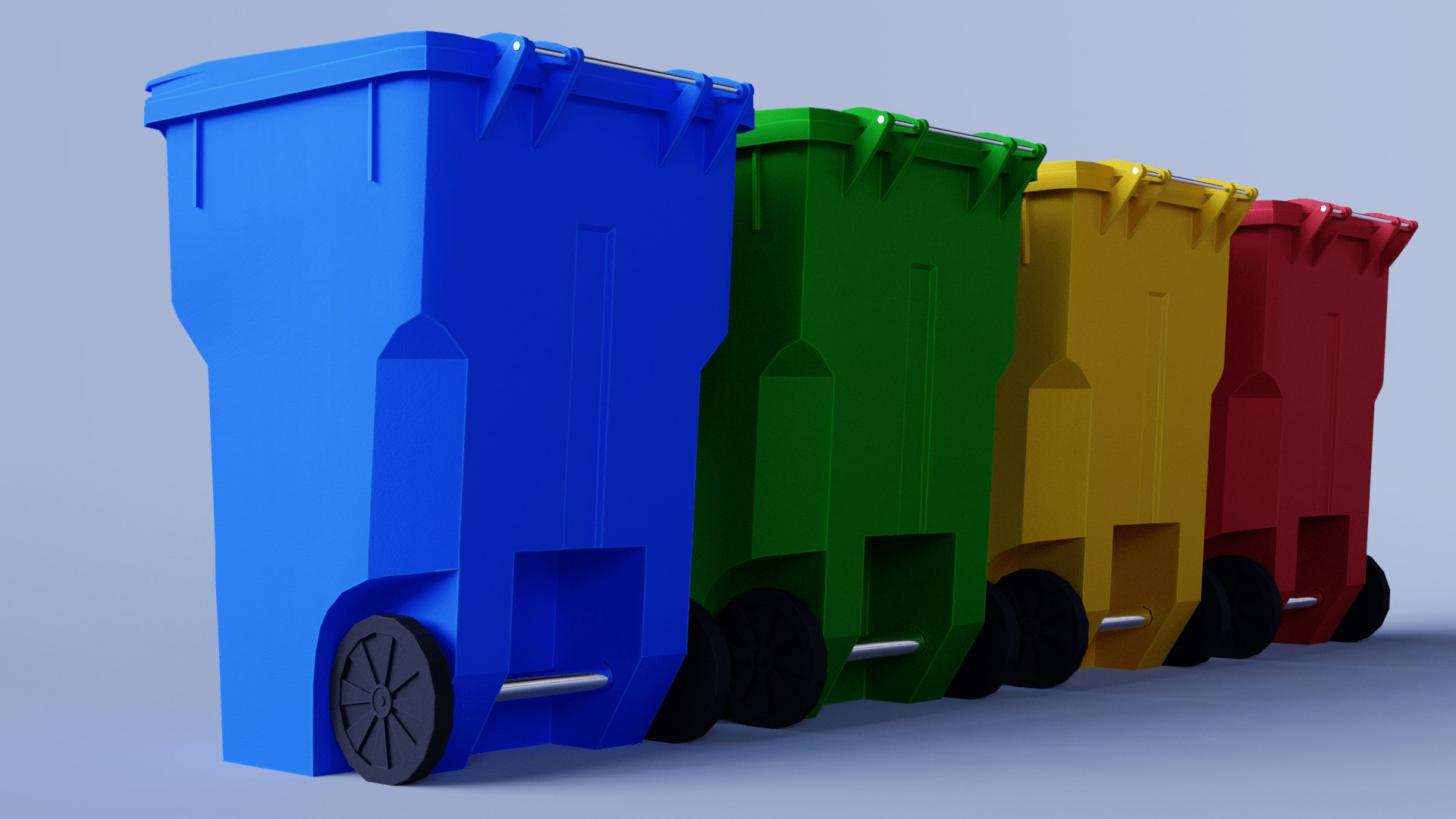 Trash can packs recycle 3D model - TurboSquid 2009826