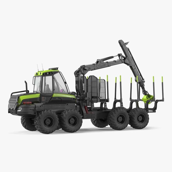 modelo 3d Forwarder Forestry Vehicle Rigged for Maya - TurboSquid 2028677
