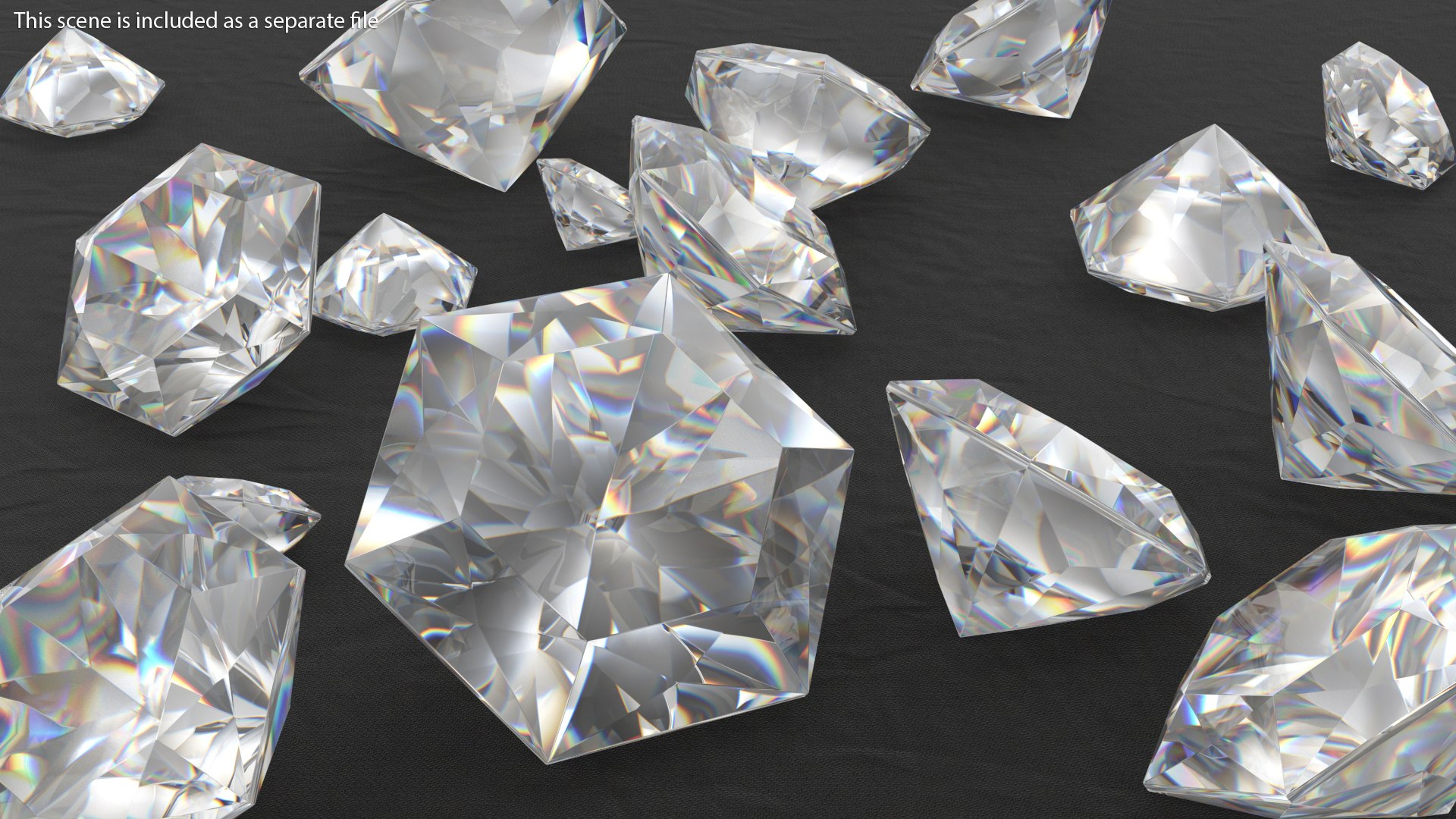 3D Diamonds Collection - TurboSquid 2203973