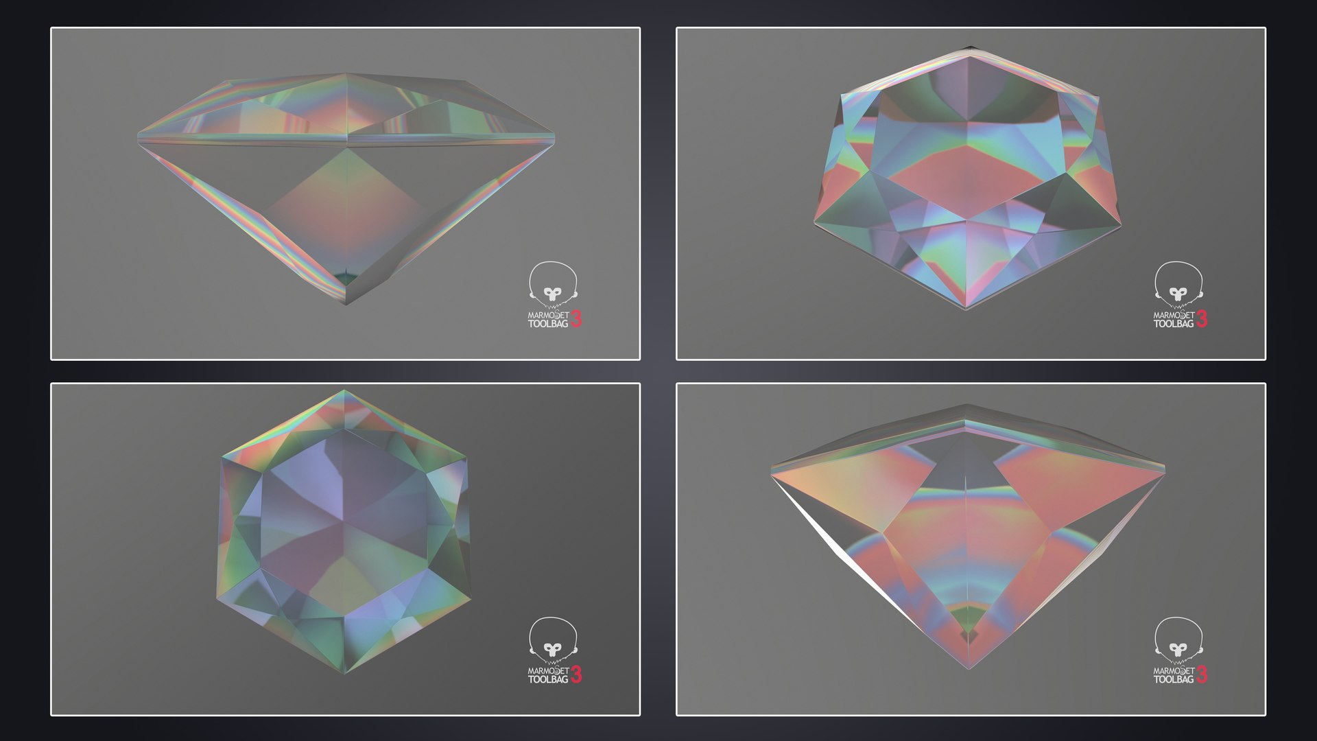 3D Diamonds Collection - TurboSquid 2203973