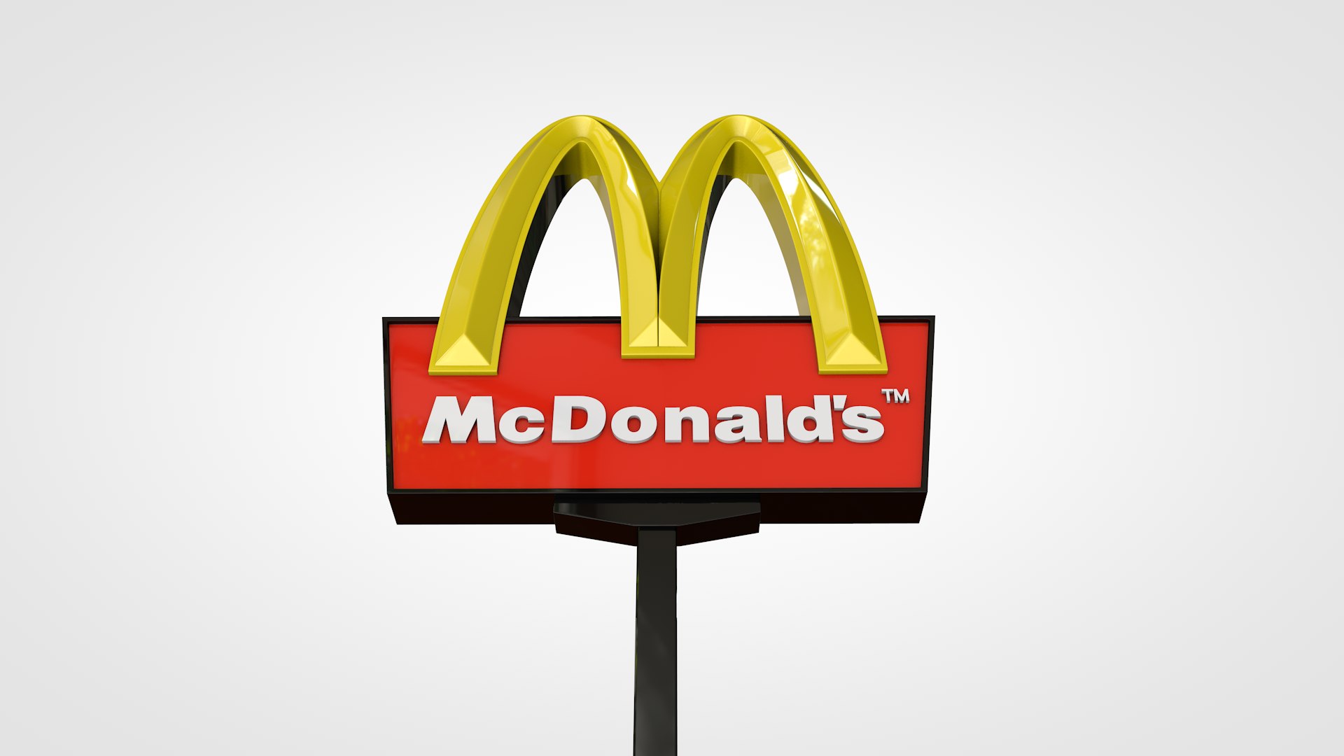 Mc Donalds Sign 3D - TurboSquid 1431810