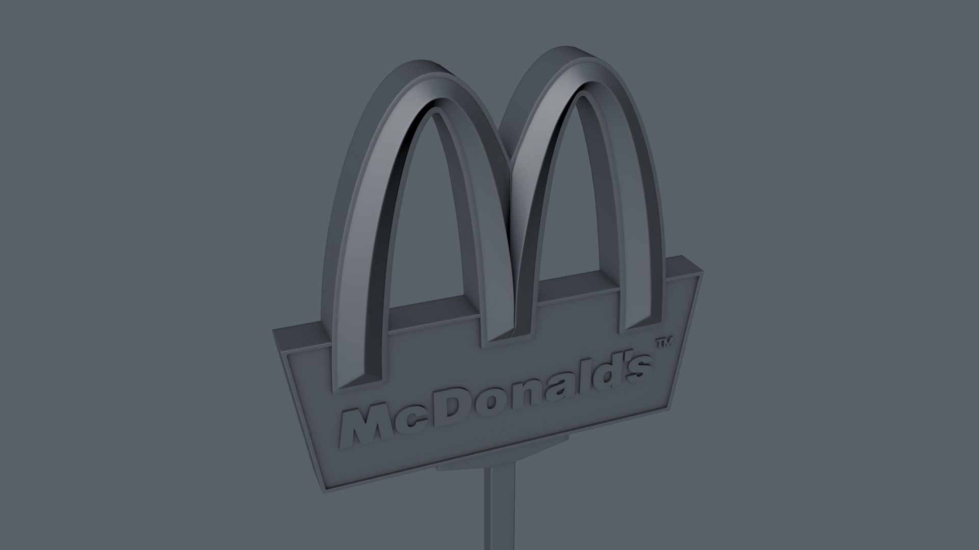 Mc Donalds Sign 3D - TurboSquid 1431810
