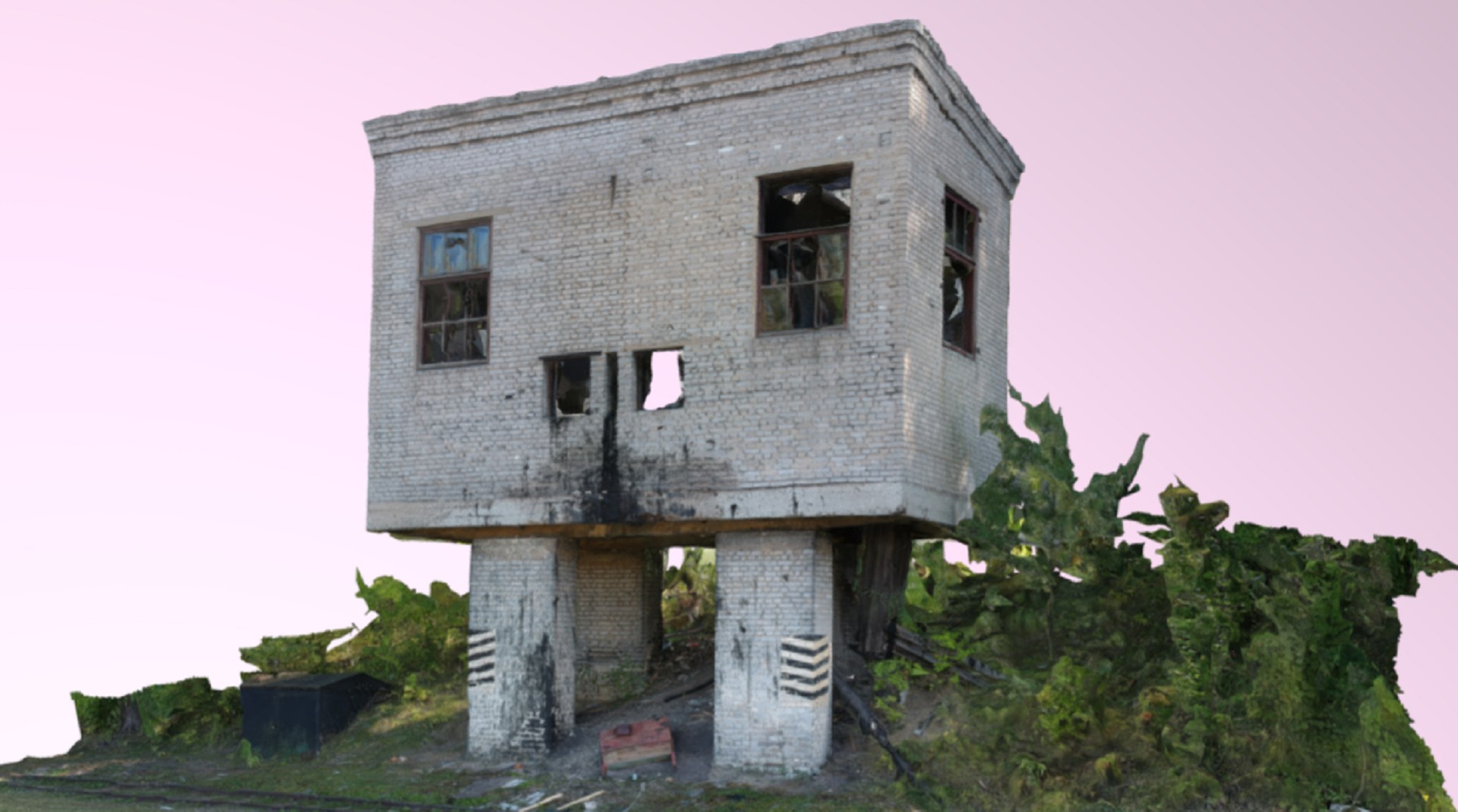 3D Soviet House Bricks Building Model - TurboSquid 1620463